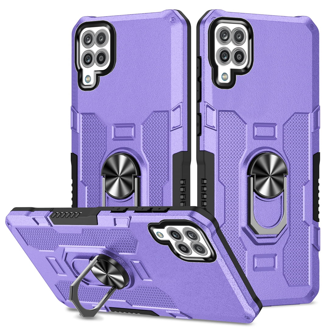 YEYKX Case for Samsung Galaxy A12 5G, Ring Holder Kickstand Anti ...