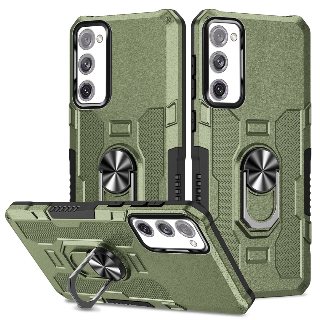 YEYKX Case for Samsung Galaxy S20 FE 2022/S20 FE 5G/S20 FE, Ring Holder Kickstand Anti ...