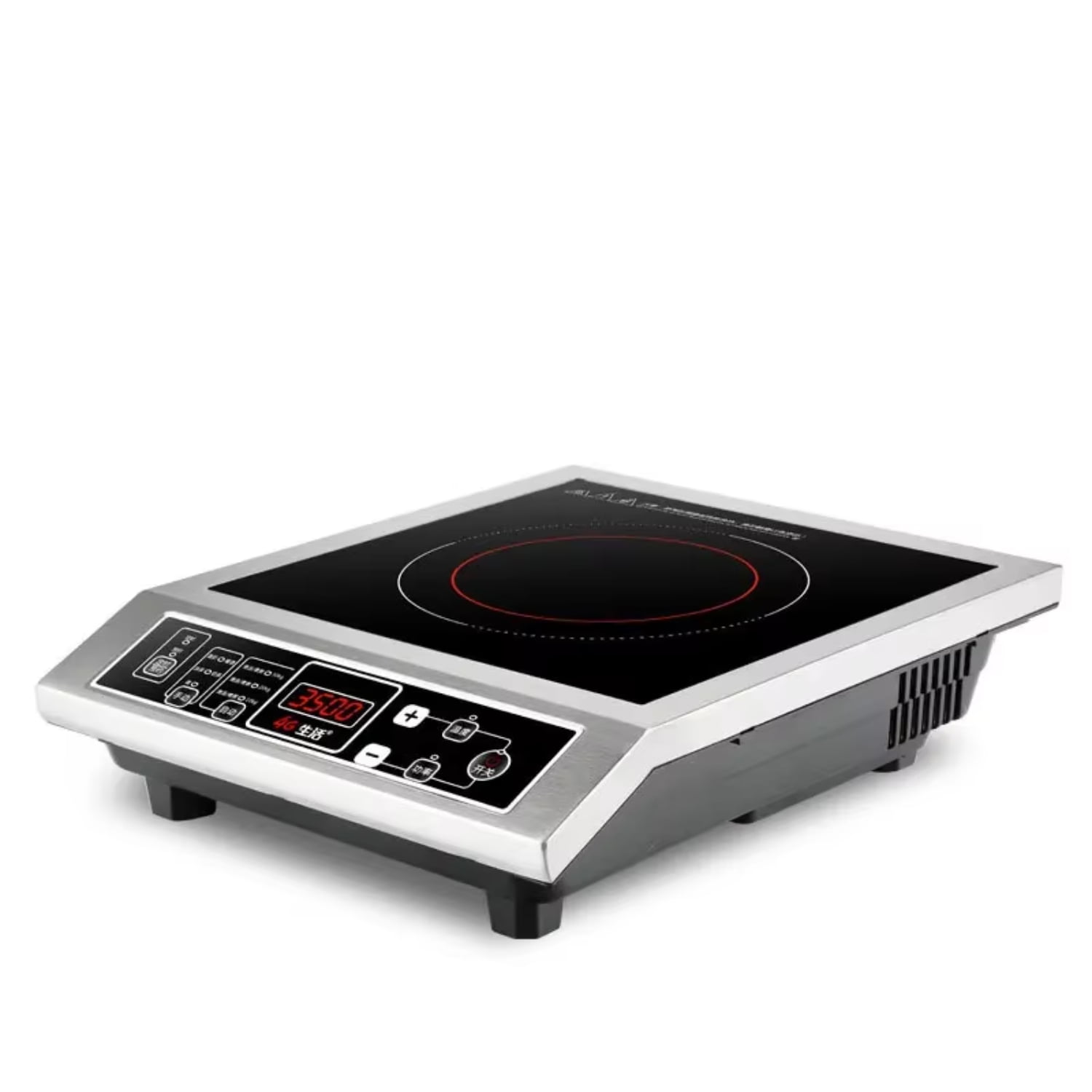 YEYNGQC Induction Cooker 3500W High-power Stir-frying Button commercial cooker canteen induction ...
