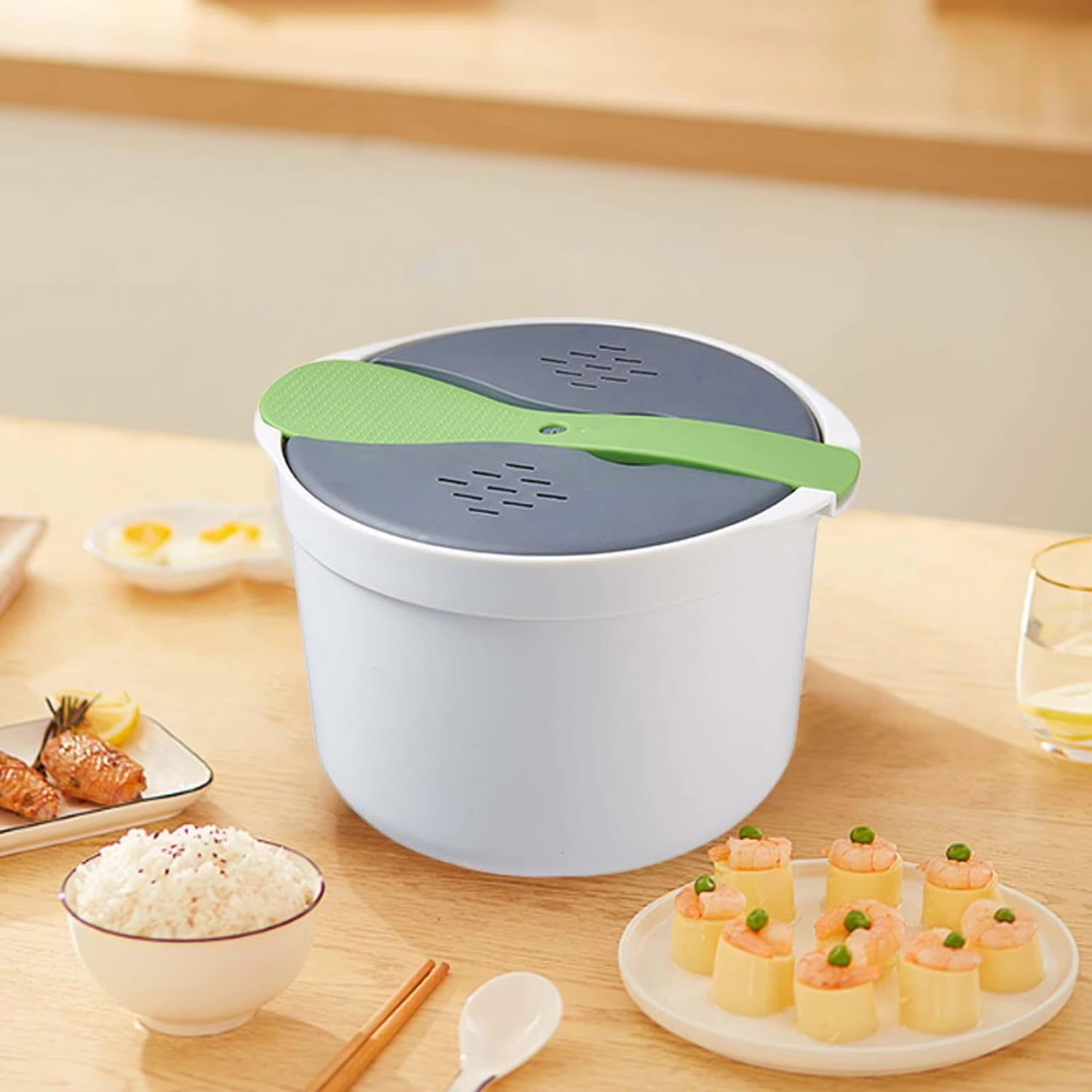 YEYNGQC Multifunctional Rice Cooker Microwave Baking Heating Tools with ...