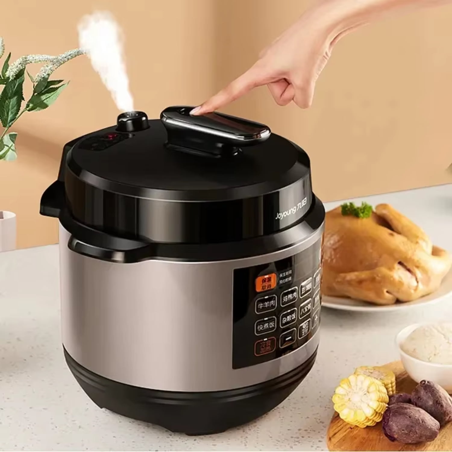 YEYNGQC Pressure Cooker 6 Liters Rice Cooker Intelligent Pressure ...