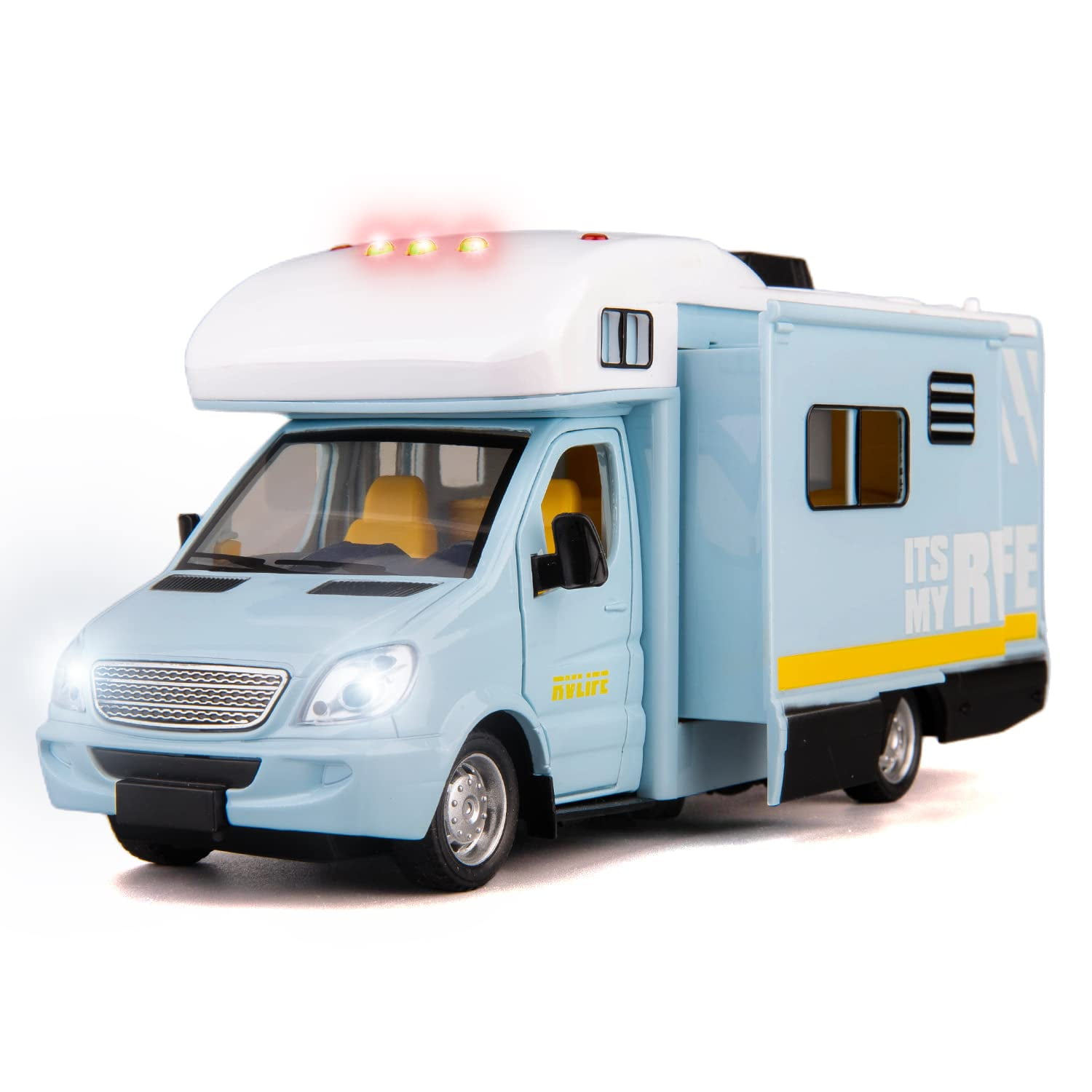 YEYUN 1/32 Motorhome Camper RV Car Toy for Kids Diecast Model Car, Pull ...