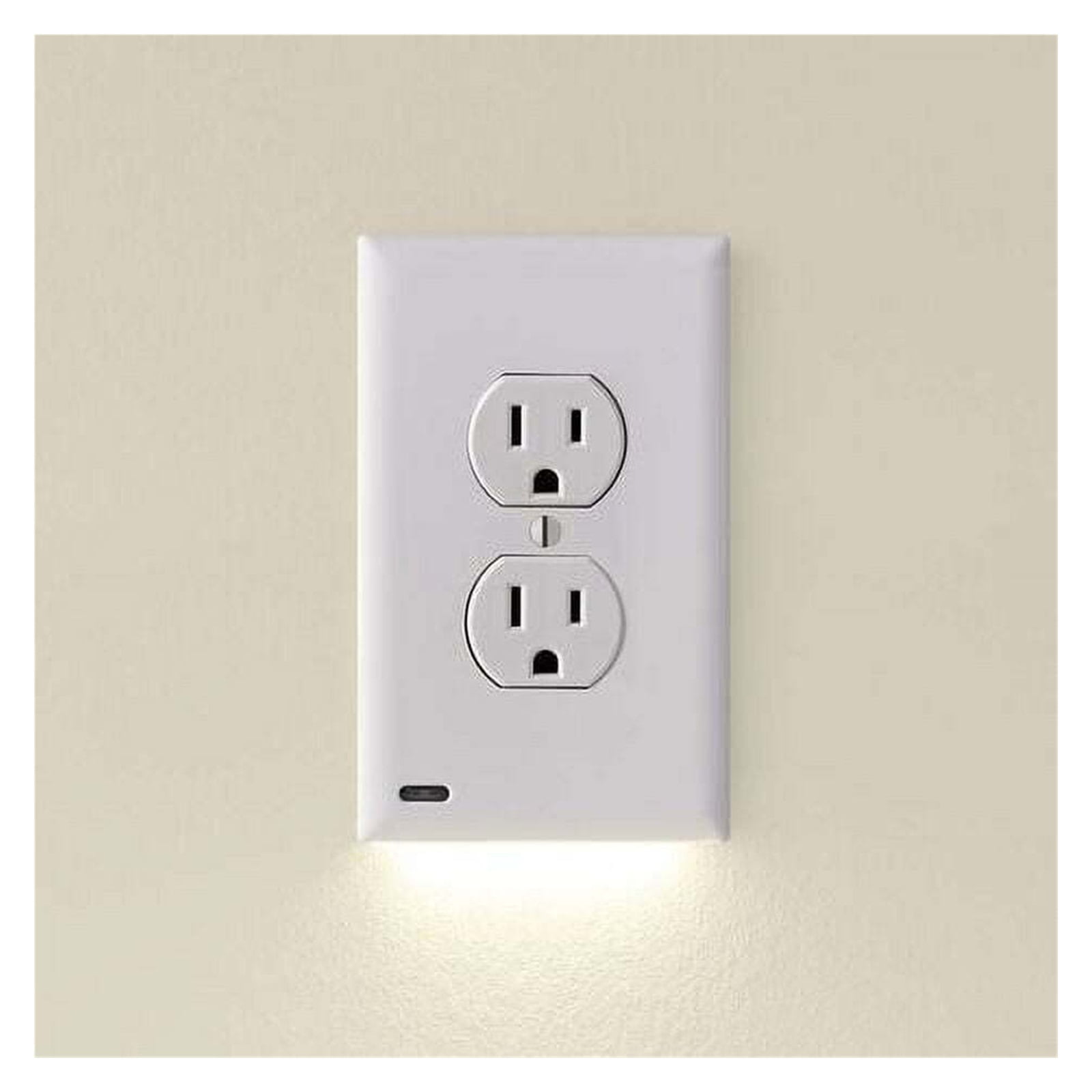 YEYUN 2 for Outlets - Night Light - Electrical Outlet Wall Plate with ...