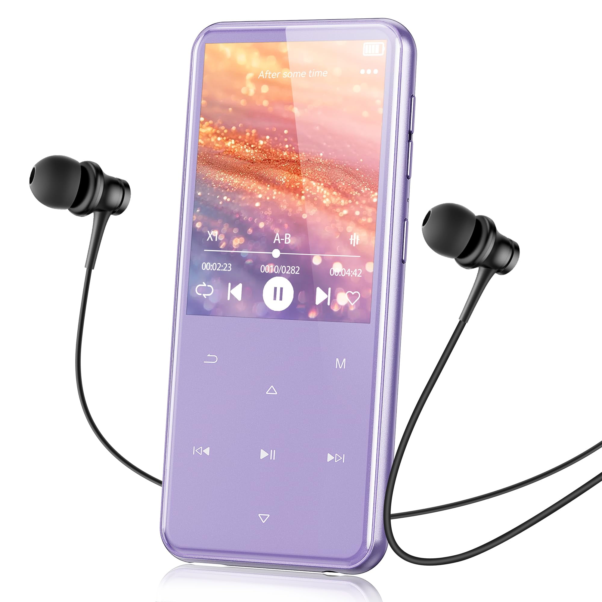 YEYUN 64GB MP3 Player with Bluetooth, M3 2.4 inch Music Player with Speaker and FM Radio, Touch ...