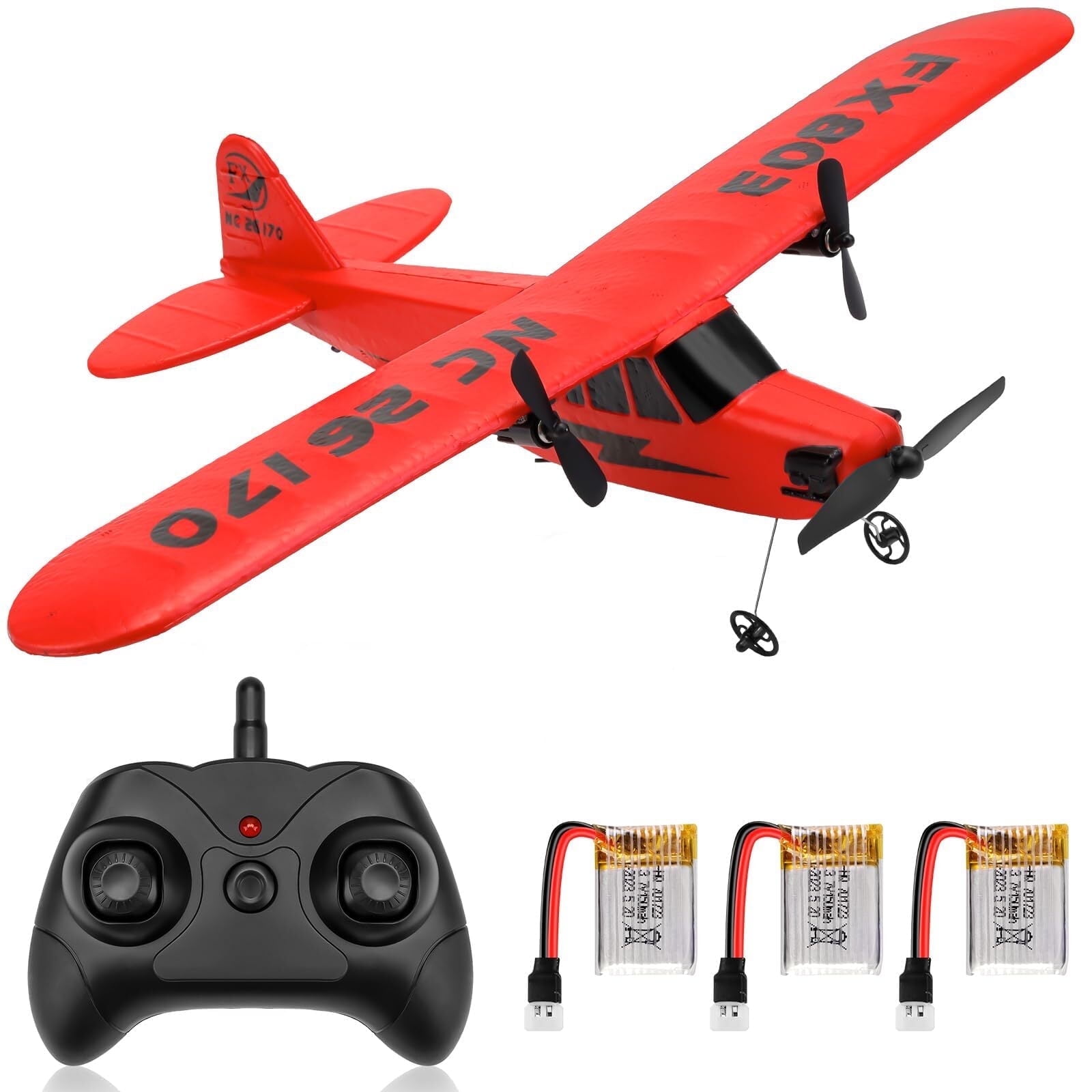 YEYUN Airplane Toys with Remote - 2.4GHz 2 Channel RC Airplanes for ...