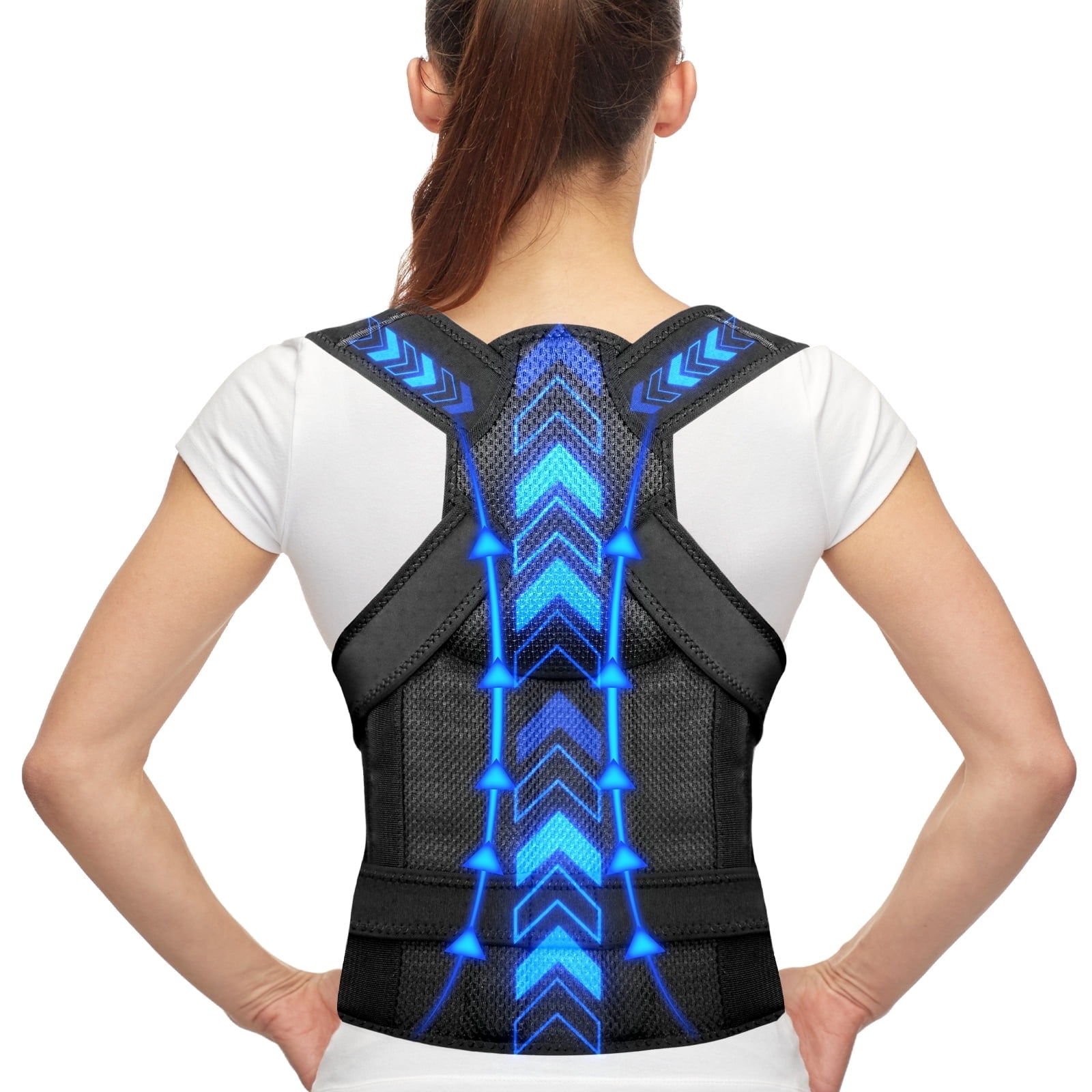 YEYUN Back Brace and Posture Corrector for Women and Men, Adjustable ...