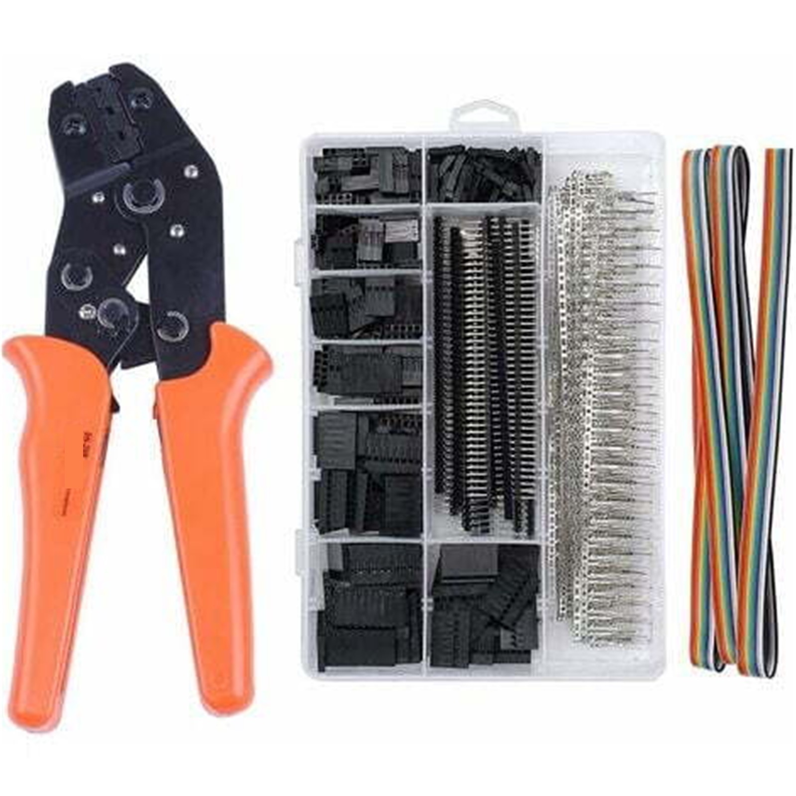YEYUN Dupont Connector Crimping Pliers Set with 1550pcs Dupont ...