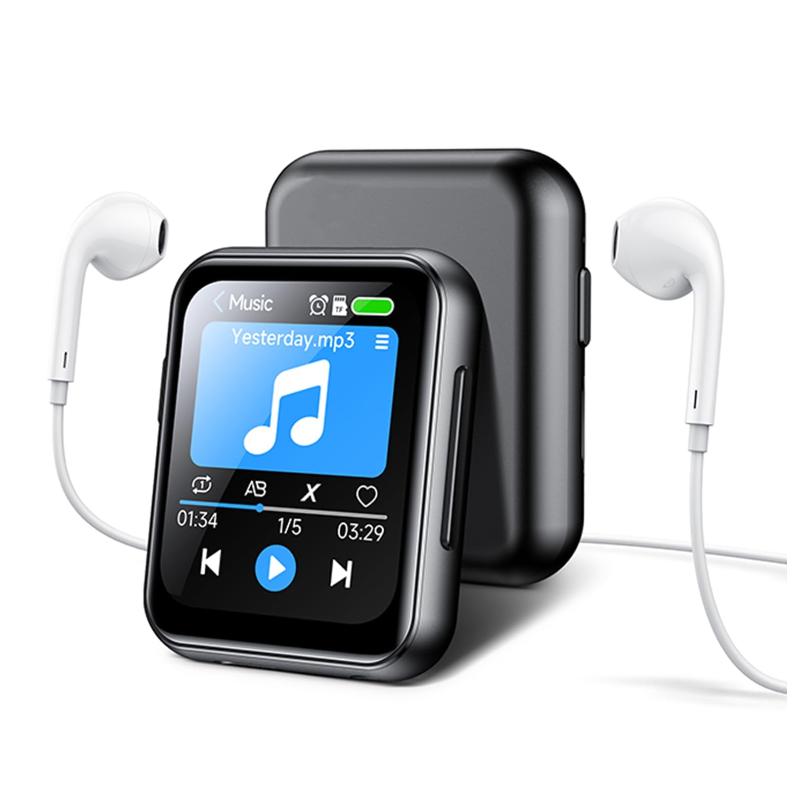YEYUN MP3 Player with 128GB TF Card, Bluetooth 5.4 Lossless Sound Audio ...