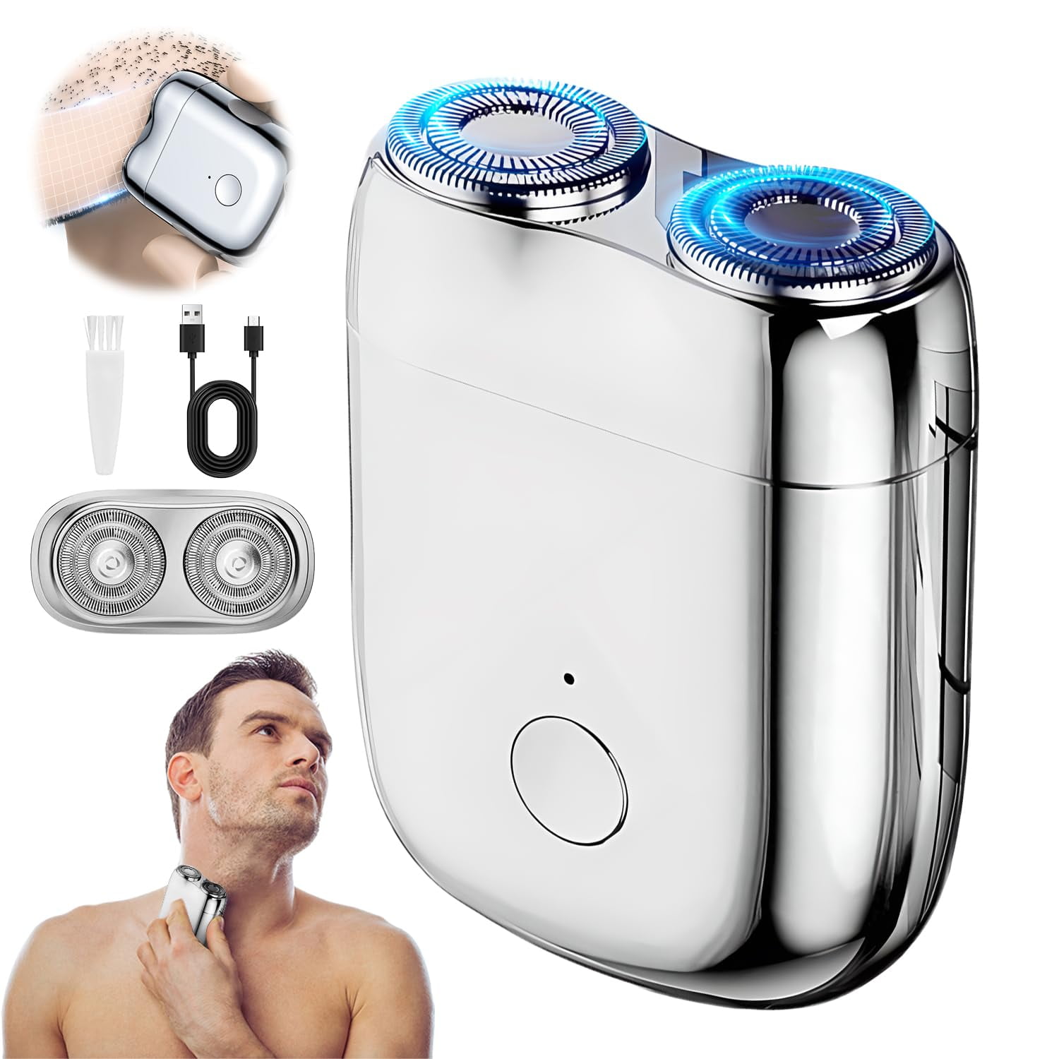 YEYUN New Model Mini Dual-Head Electric Shaver, Dual Head Shaver, 2025 ...