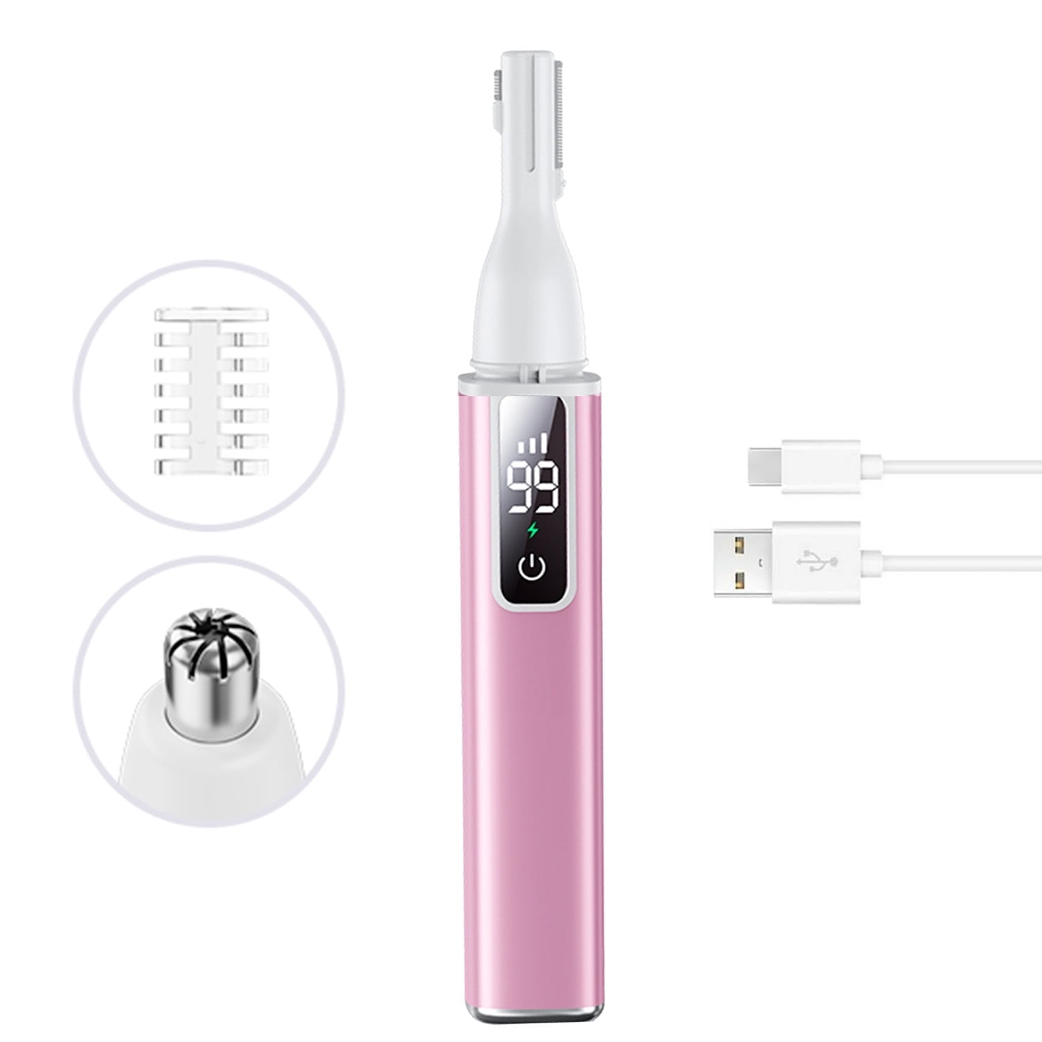 YEYUN Nose Hair Trimmer for Women Men,2025 Rechargeable 2 in 1 Eyebrow ...