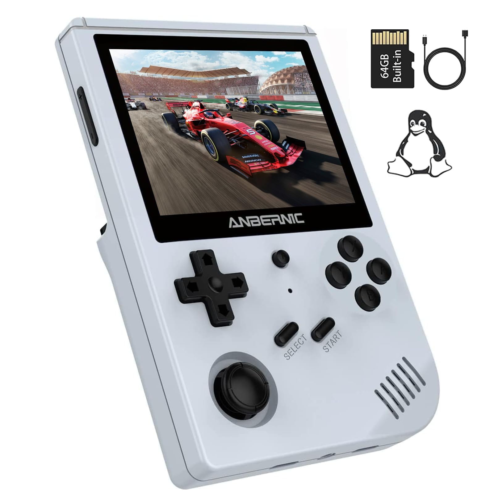 YEYUN RG351V Handheld Game Console,Plug & Play Video Games Supports ...