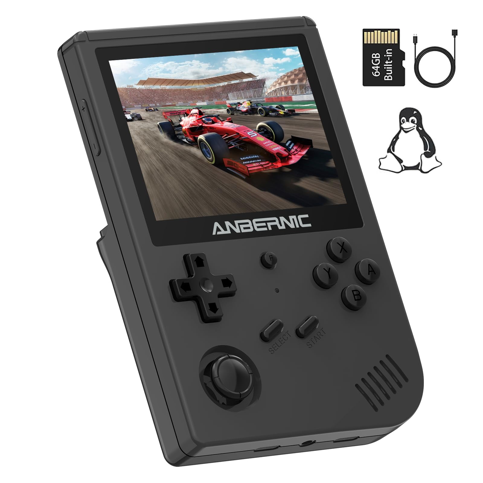 YEYUN RG351V Handheld Game Console,Plug & Play Video Games Supports ...