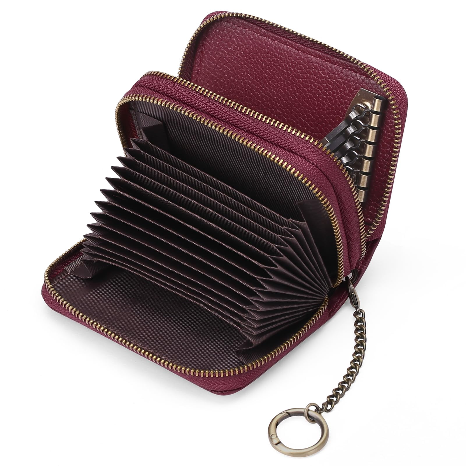 YEYUN Small Genuine Leather Wallet for Women, RFID Blocking Credit Card ...