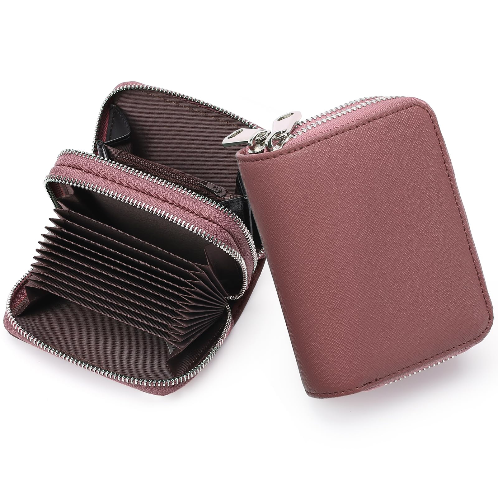 YEYUN Small Genuine Leather Wallet for Women, RFID Blocking Credit Card ...