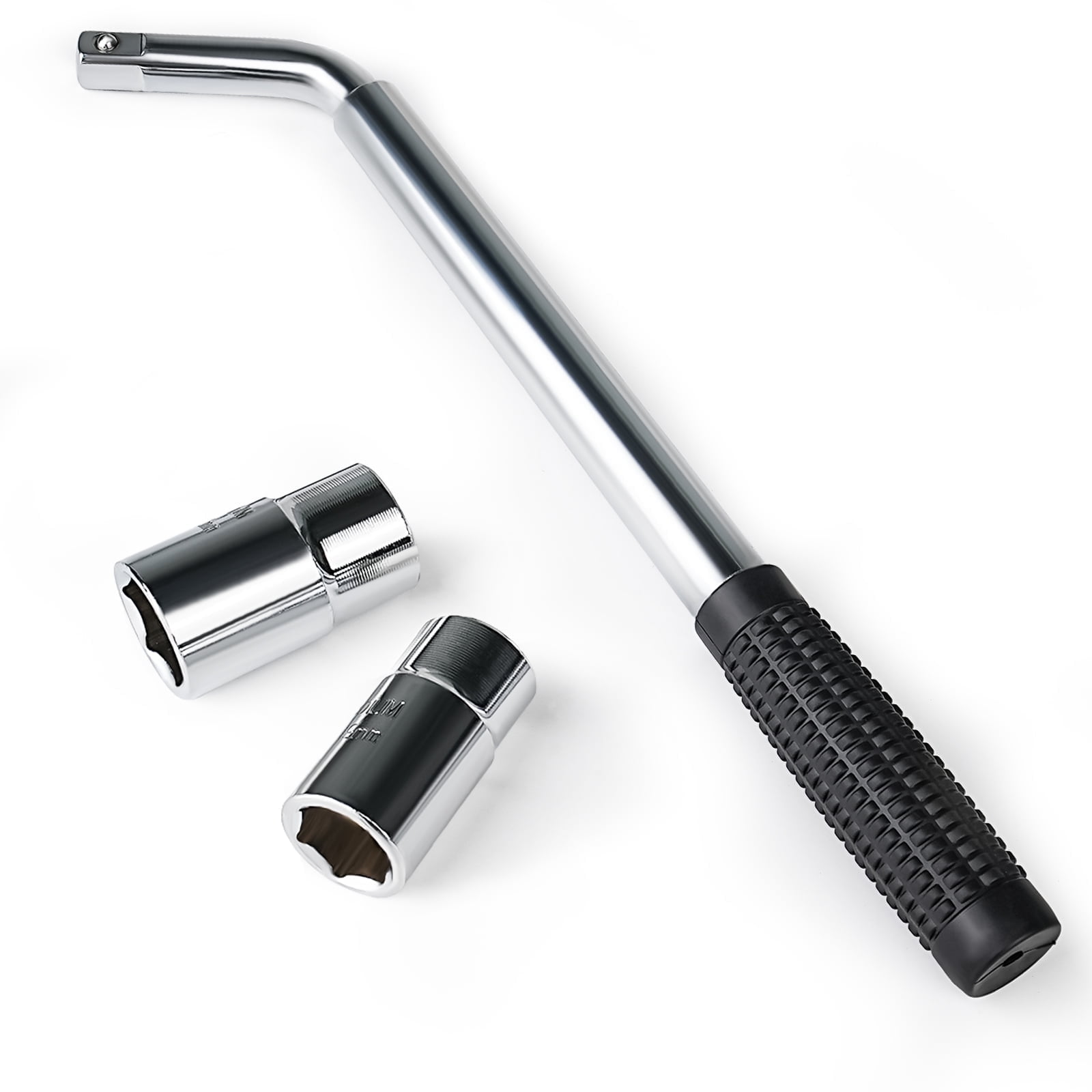 YEYUN Telescoping Lug Wrench, Extended Lug Wheel Wrench with 17mm/19mm ...