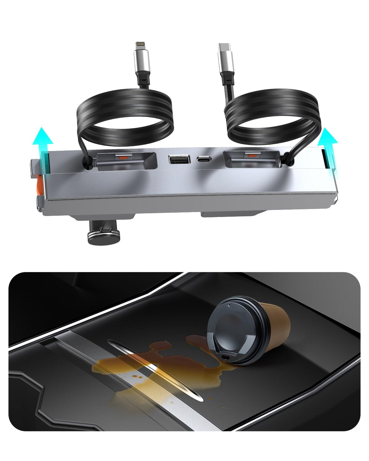 YEYUN USB Hub for Tesla Model 3 Model Y Waterproof - Fast Charger for ...