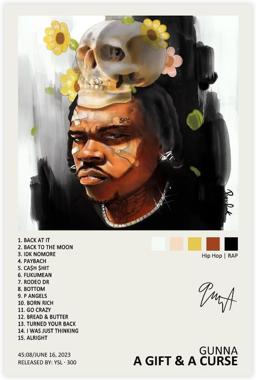 YEZLH Rod Wave Poster Beautiful Mind Music Album Cover Signed Limited ...