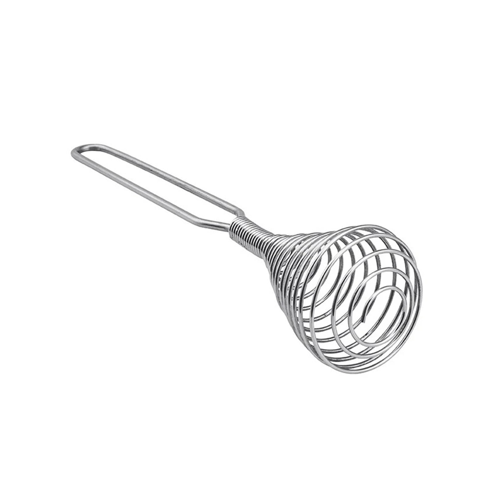 YEjing Stainless Steel Spring Coil Egg Beater Manual Egg Whisk Handheld ...
