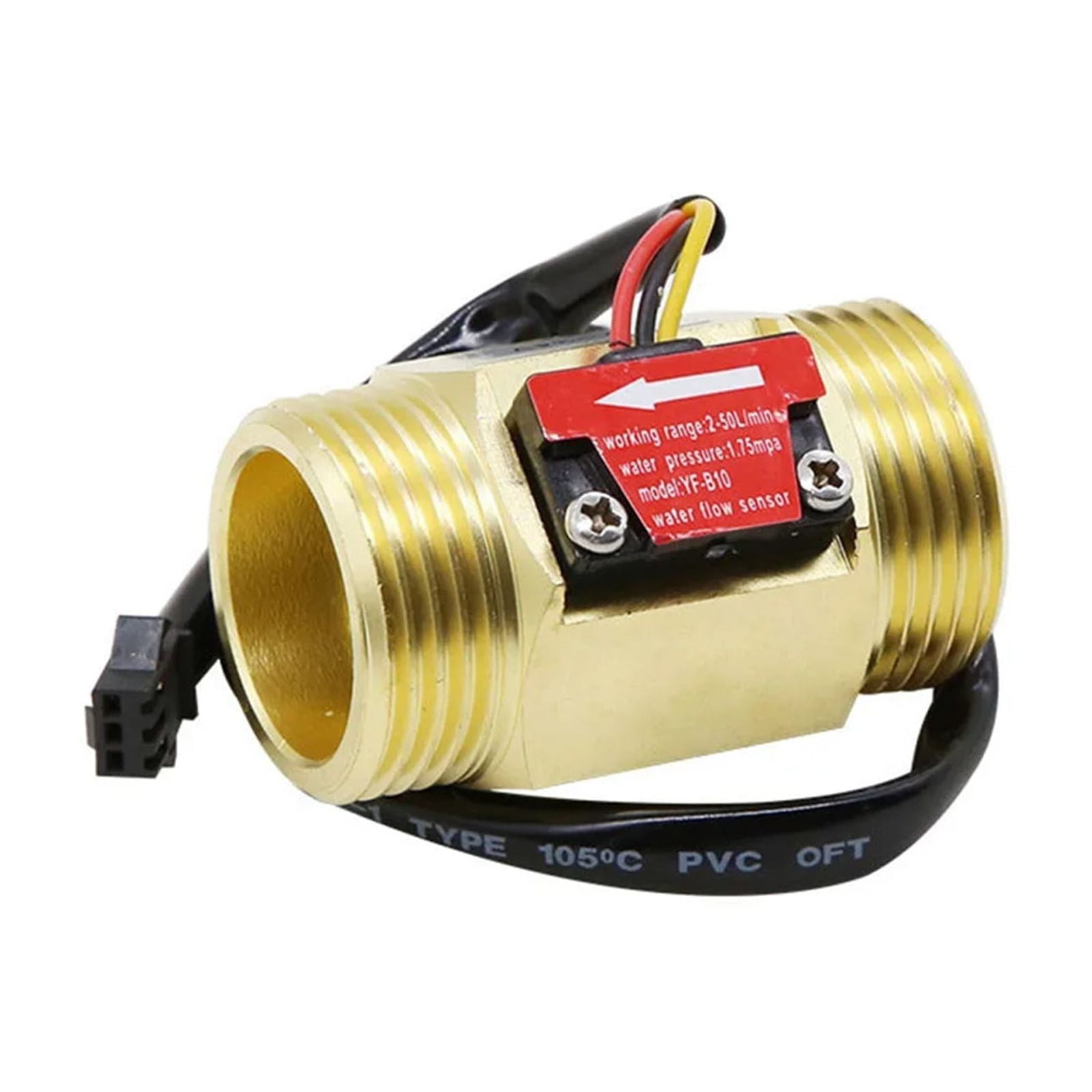 YF-B10 G1 Water Flow Hall Stream Sensor Switch Flow Meter DN25 For ...