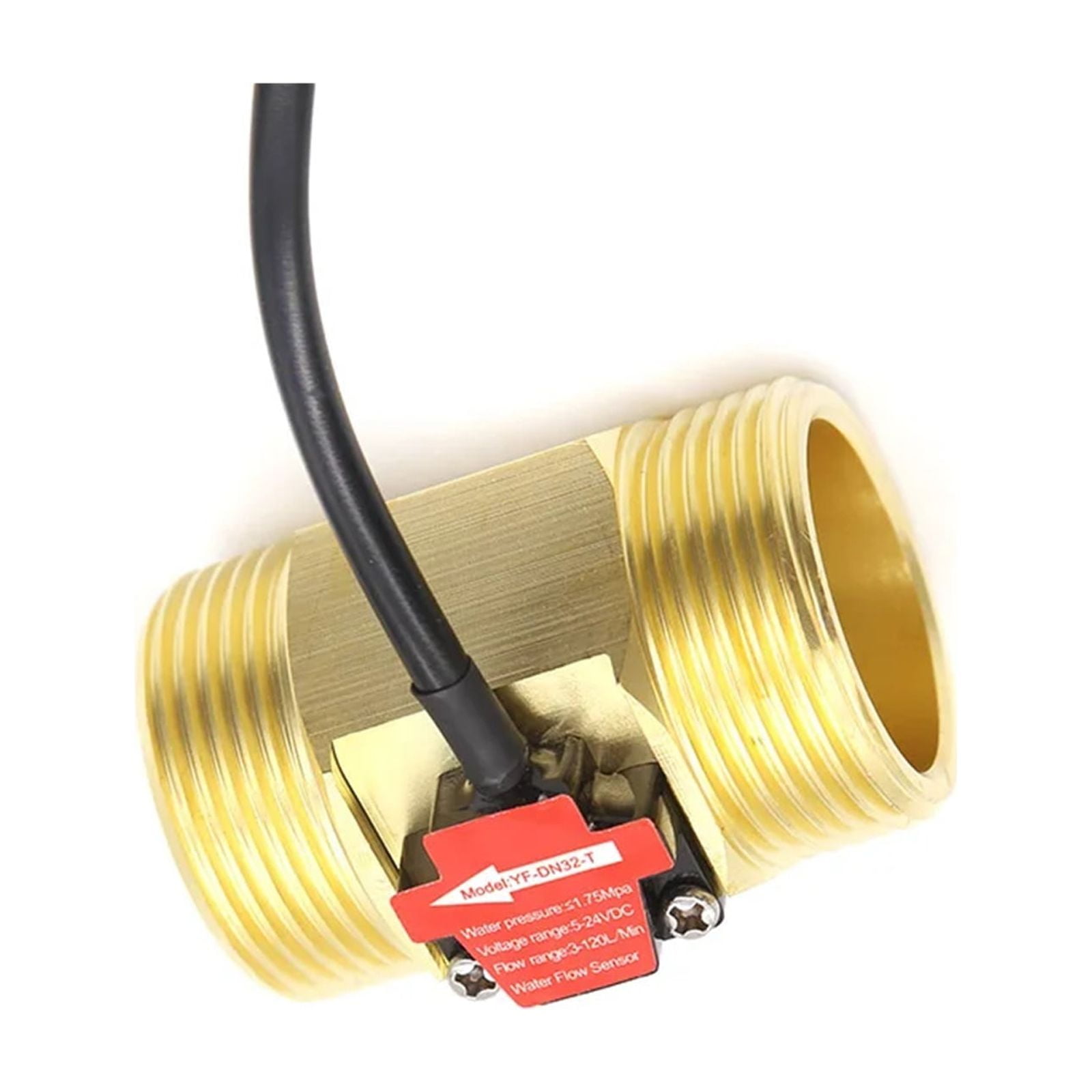 YF-DN32-T 3-120L/min Hall Effect Flow Sensor Water BSP G1 1/4" Threaded ...