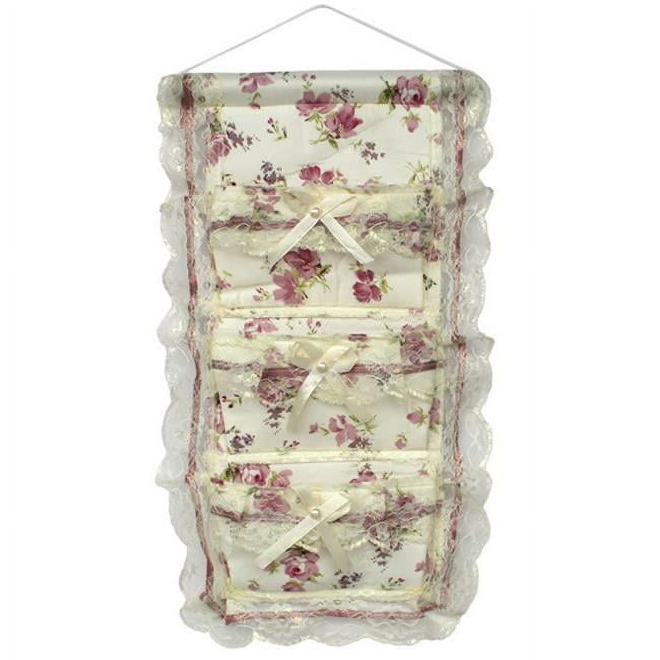 YF-WH082 Rose and Bud Silk Wall Hanging/ Wall Organizers / Wall Baskets / Hanging Baskets ...