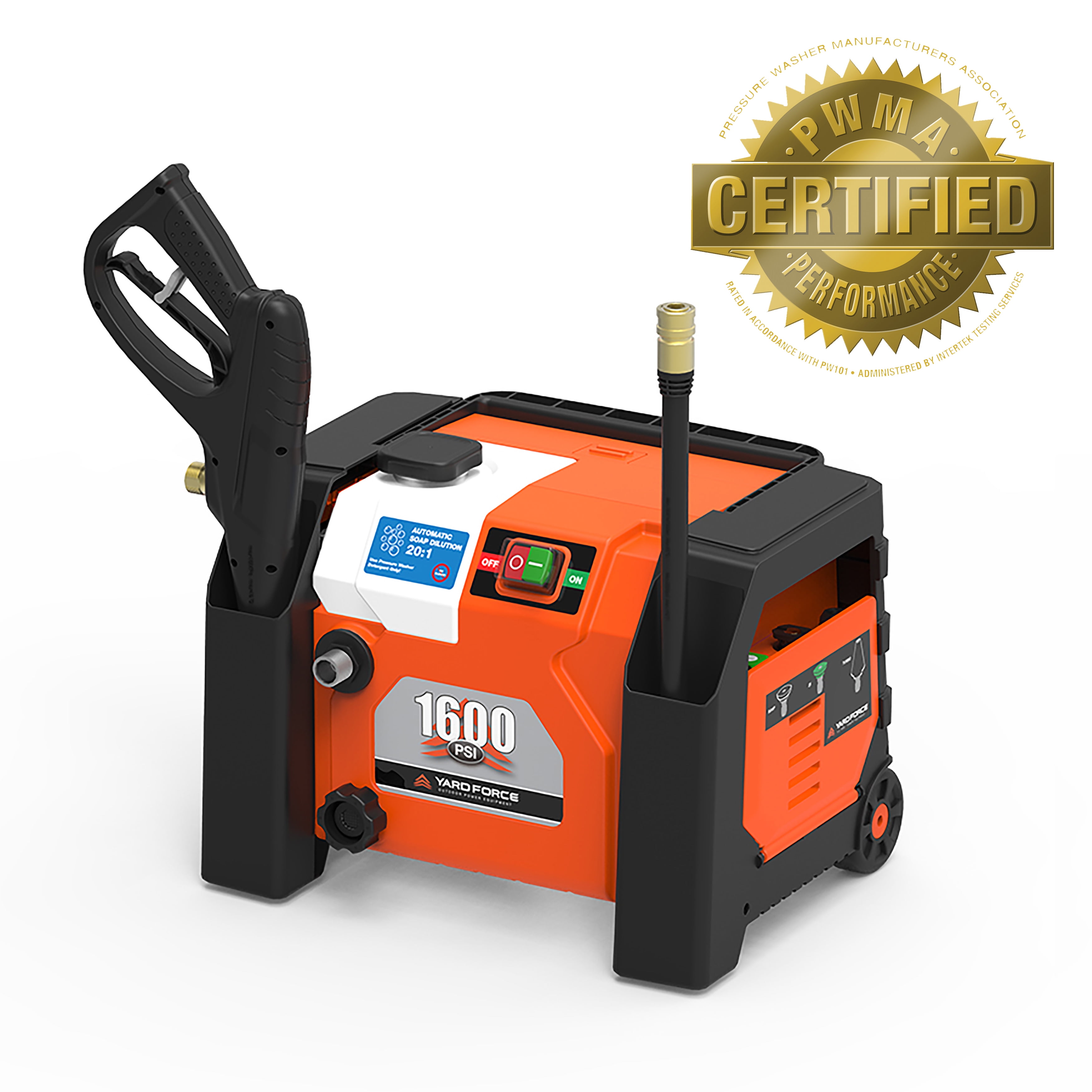 Merotec Inc. Yard Force 1600 PSI 1.2 GPM All-in-1 Electric Pressure ...