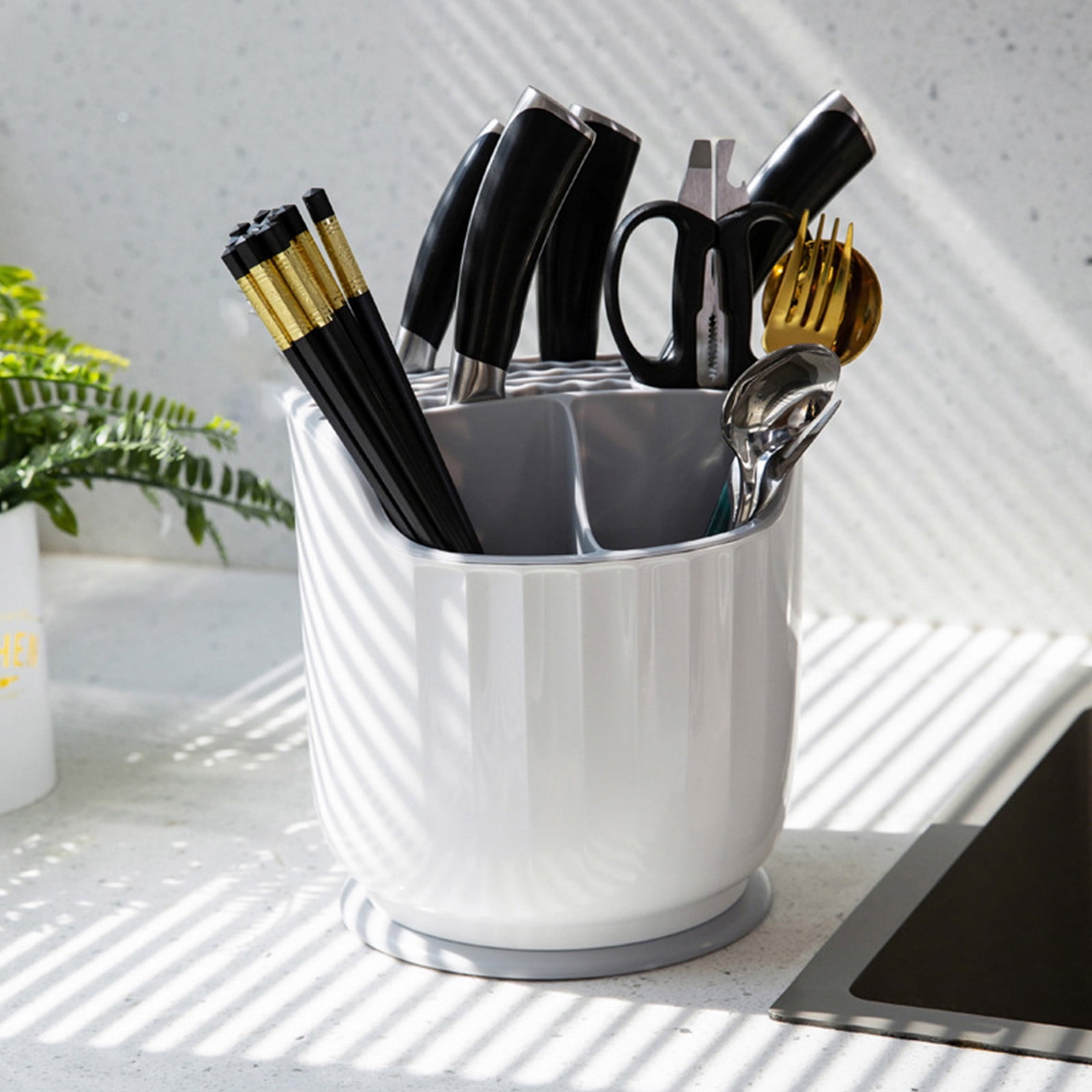 YFGEFTR 360° Rotating Knife Block, Multifunctional Kitchen Utensil ...