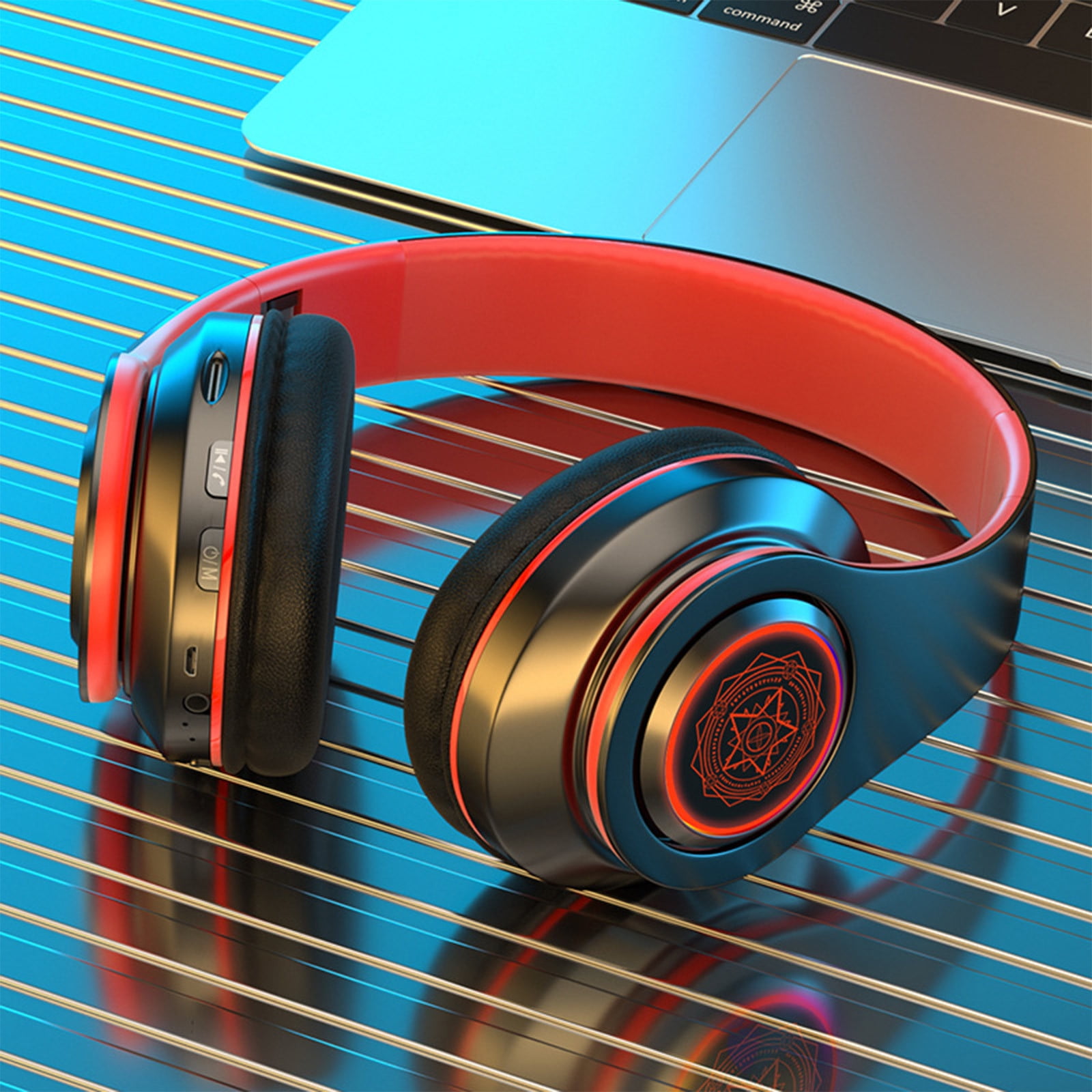 YFGEFTR Bluetooth Headphones Wireless Earbuds Over Ear Bluetooth ...