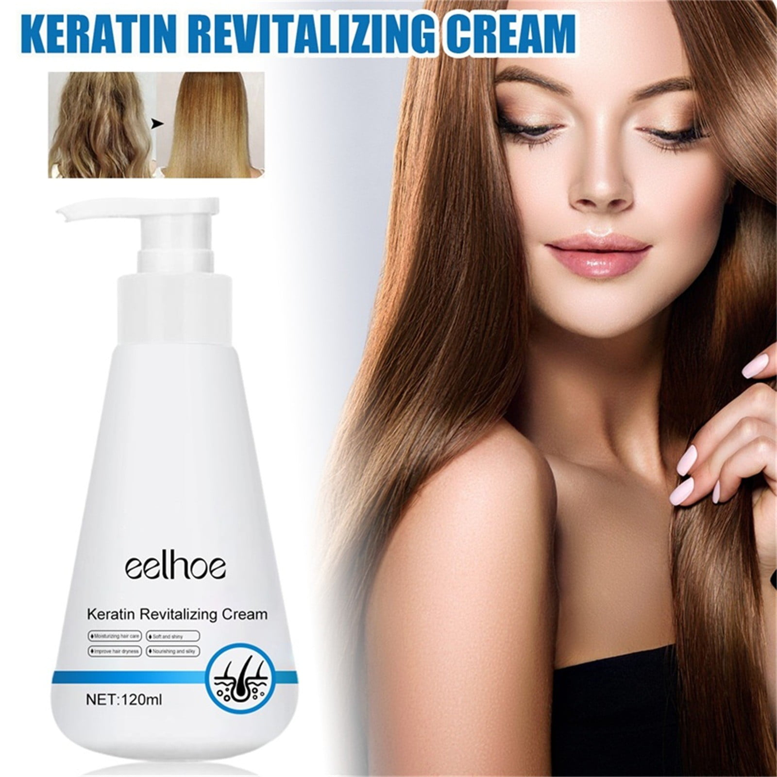 YFGEFTR Clearance Keratin Revitalizing Cream Conditioner, Keratin ...