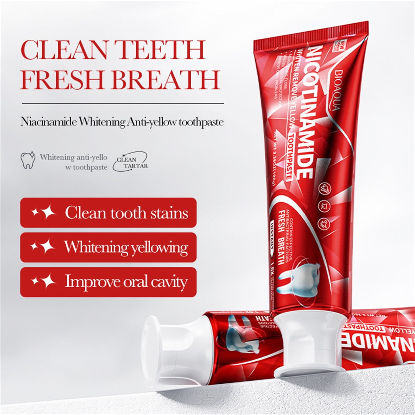 YFGEFTR Clearance Toothpaste, Cleaning Coffee And Tea Stains, Oral Care ...