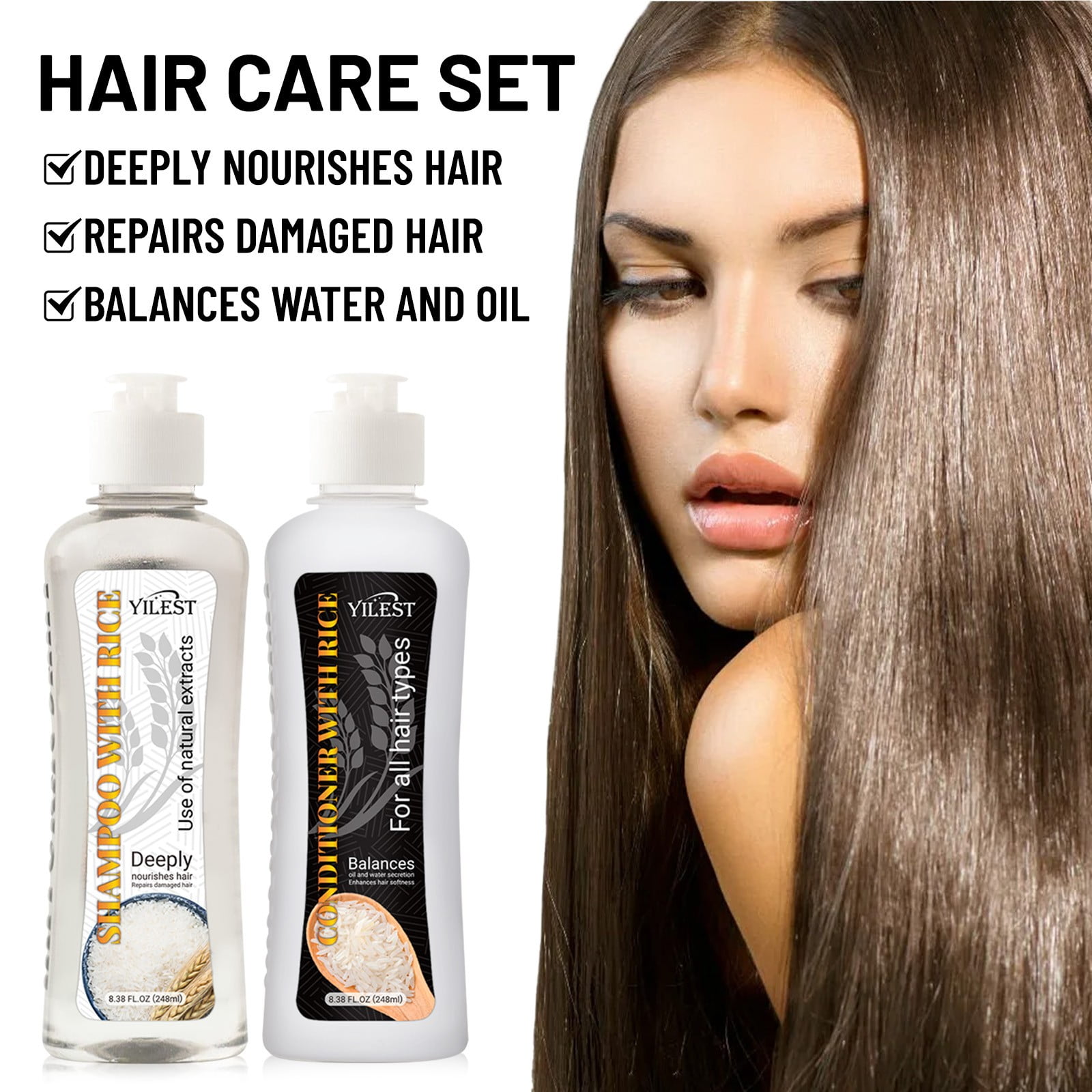 YFGEFTR Deals Shampoo For Hair Care Dryness Hydrates Smoothes Improves ...