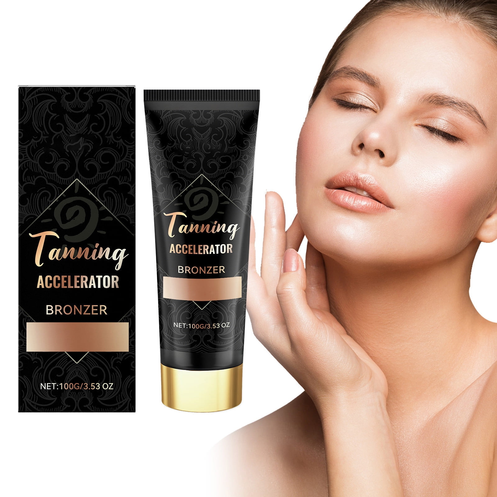 YFGEFTR Intensive Tanning Gel, Browning Tan Accelerator, Non-Greasy ...