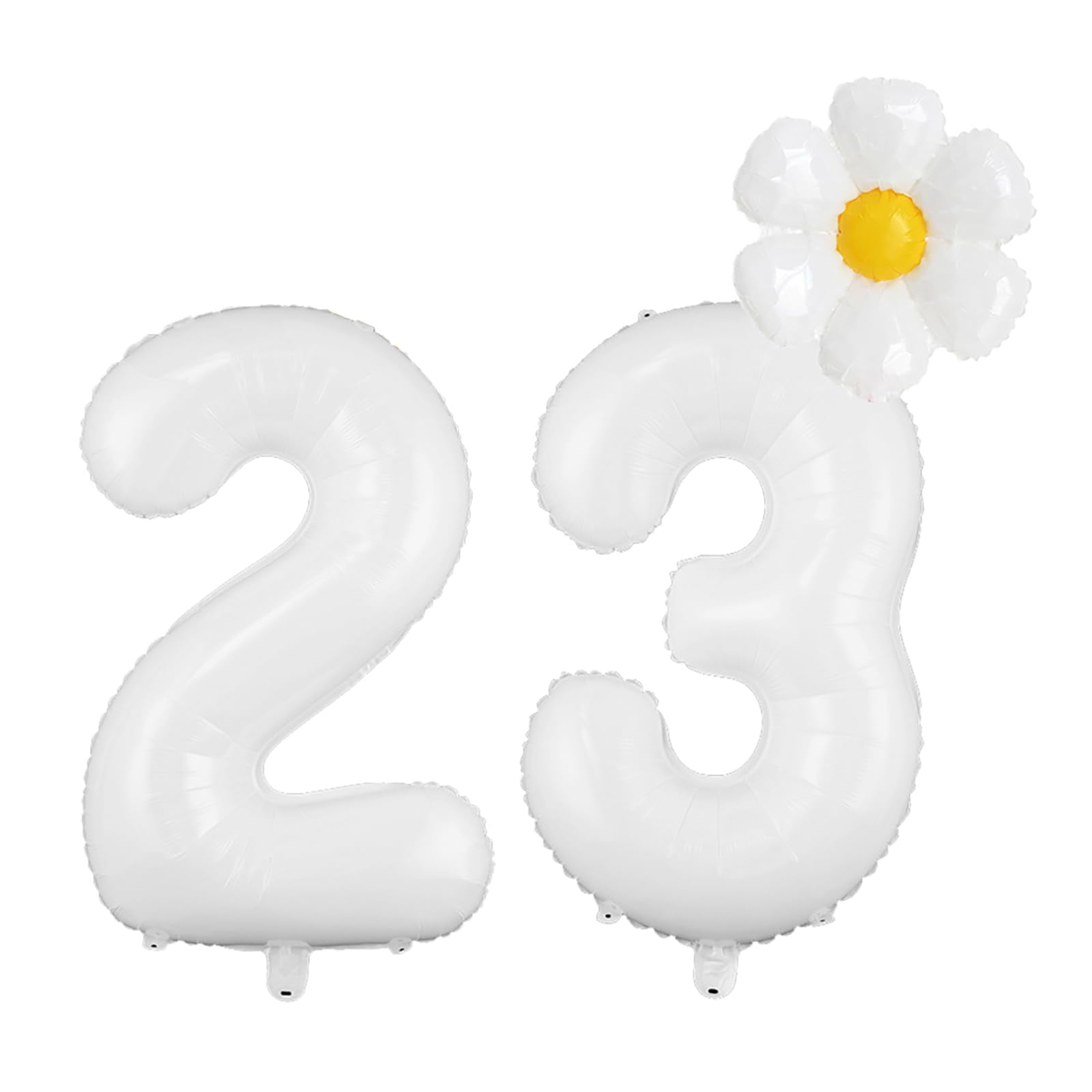 YFHVJTKO 32 Inch White YPF5 Number 23 Daisy Balloons Birthday Party ...