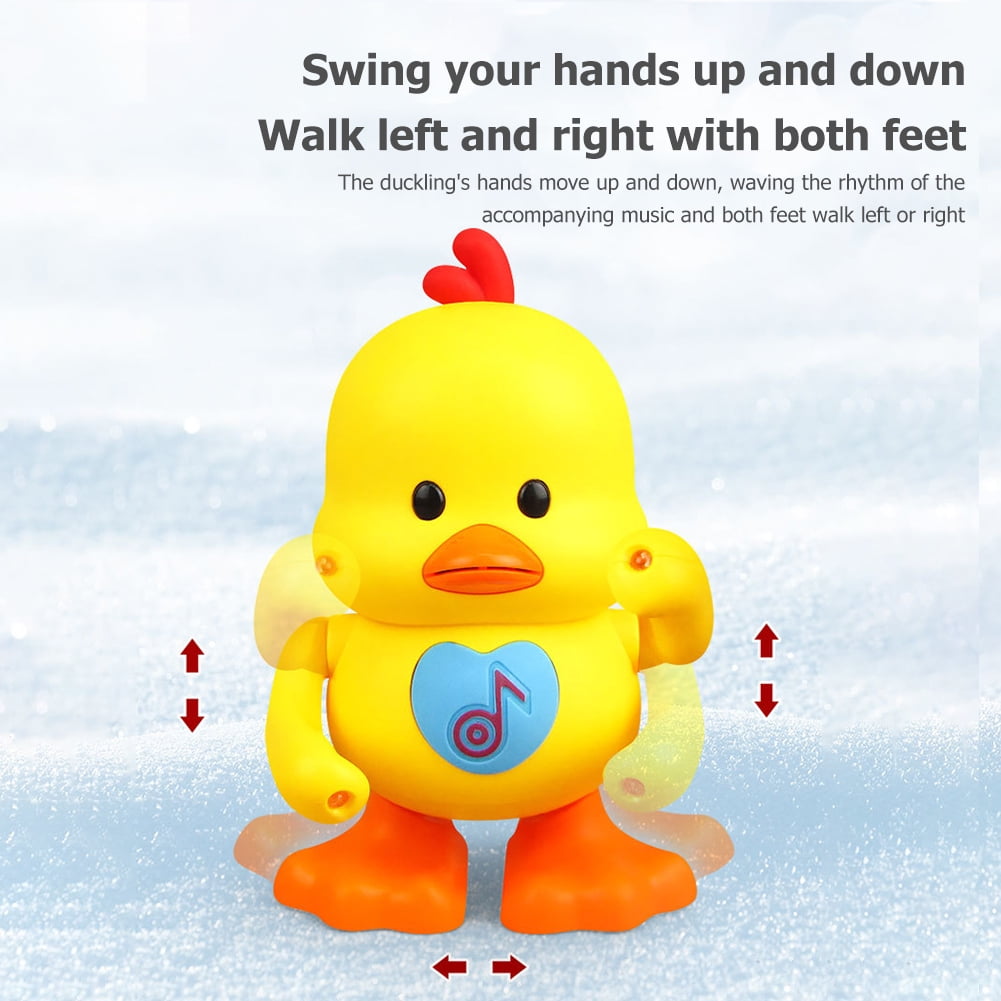 YFMHA Dancing Duck Baby Toys Light Up Music Singing Dancing Crawling ...