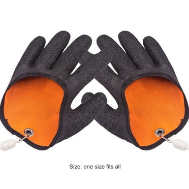 1Pc Magnetic Anti-slip Fishing Gloves Full Finger Cut Fisherman Protect ...