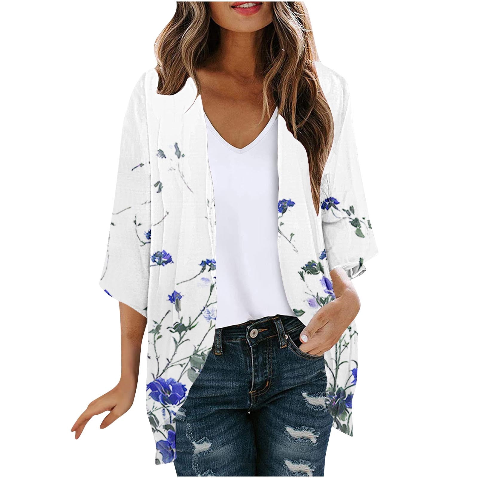 YFNNUP Women's Casual Open Front Cozy Long Sleeve Cardigan Clubwear ...