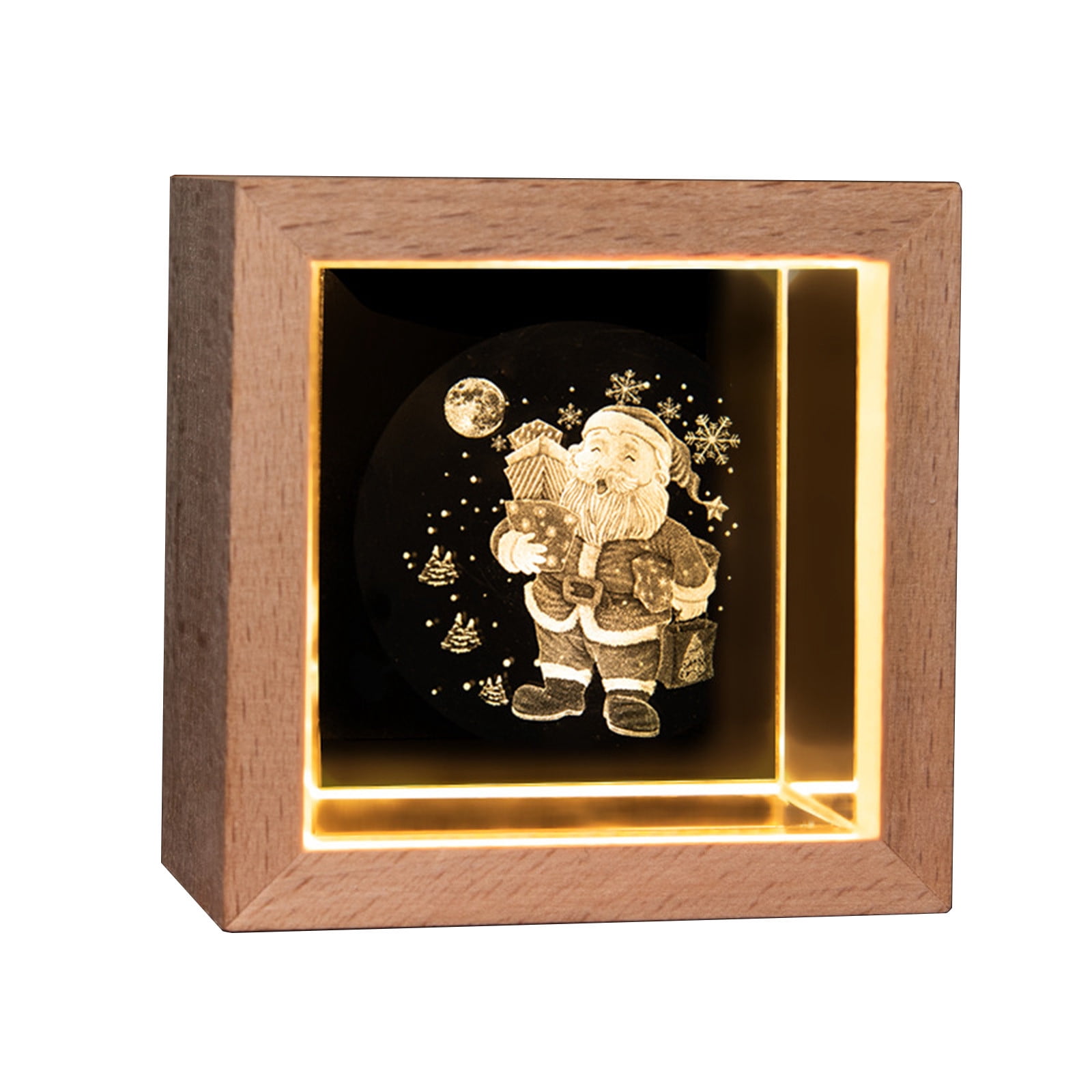 YFTDEF Crystal Night Light, Decorative Crystal Lamp, Warm Ambient ...