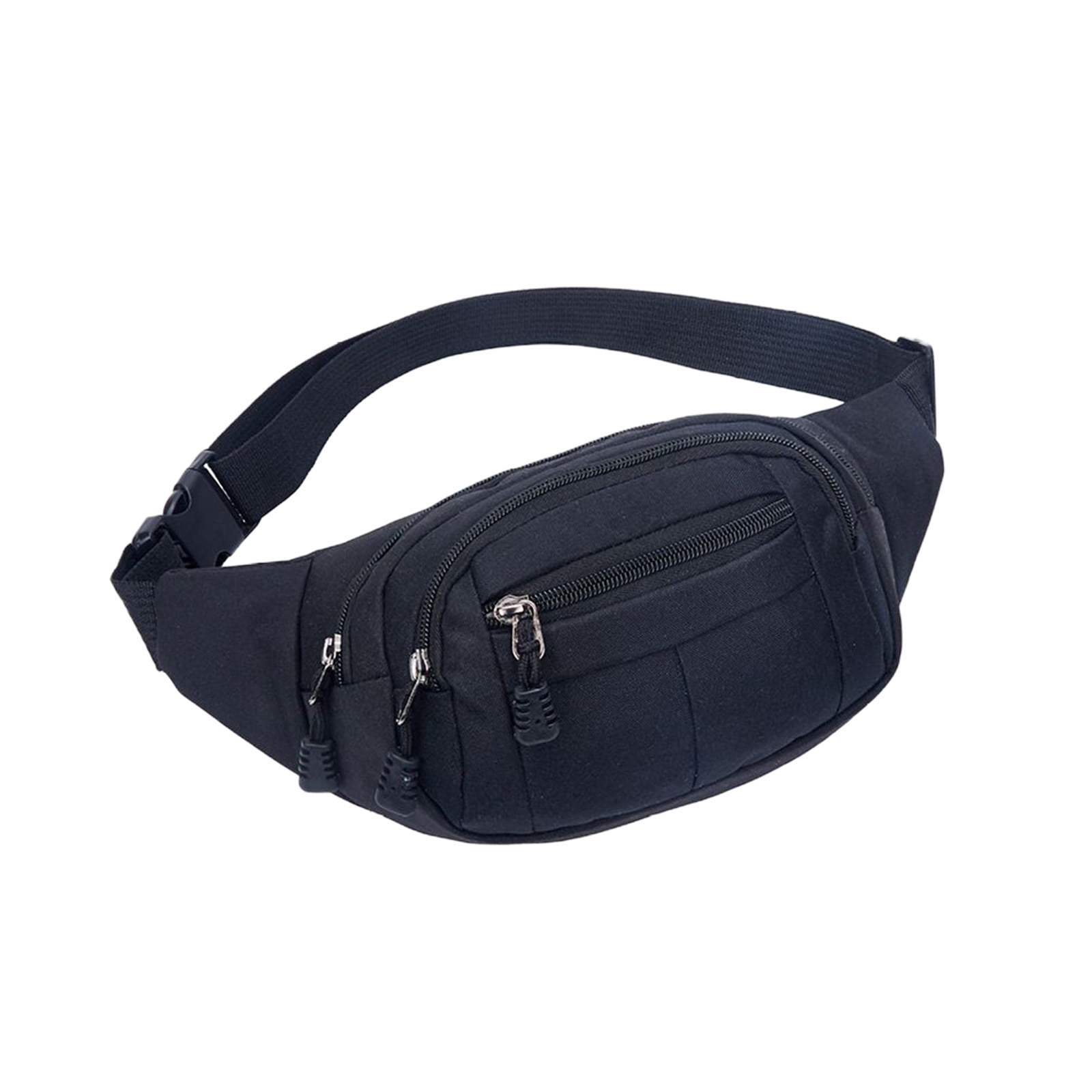 YFTDEF Fannys Pack for Women Men, Adjustable Waist Bag, 3 Zipper ...