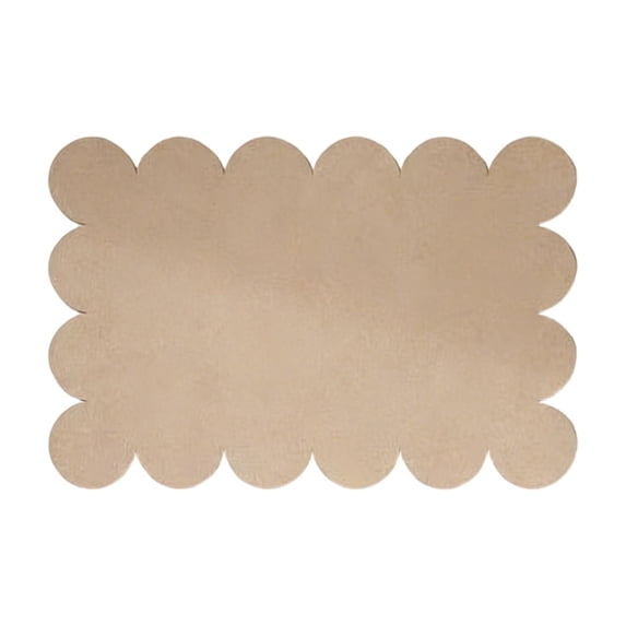 YFTDEF Scalloped Border Photo Display Board, Peel and Stick Fabric ...
