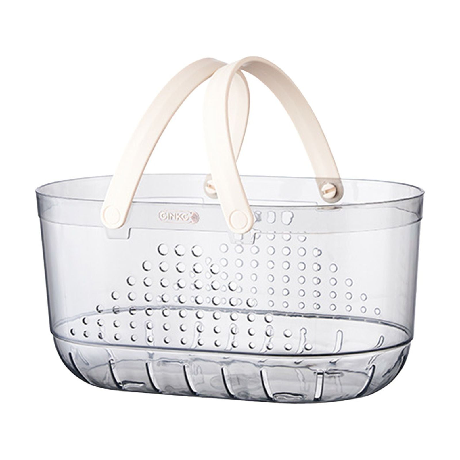 YFTDEF Transparent Plastic Carrying Basket, Durable Shower Gel Storage ...