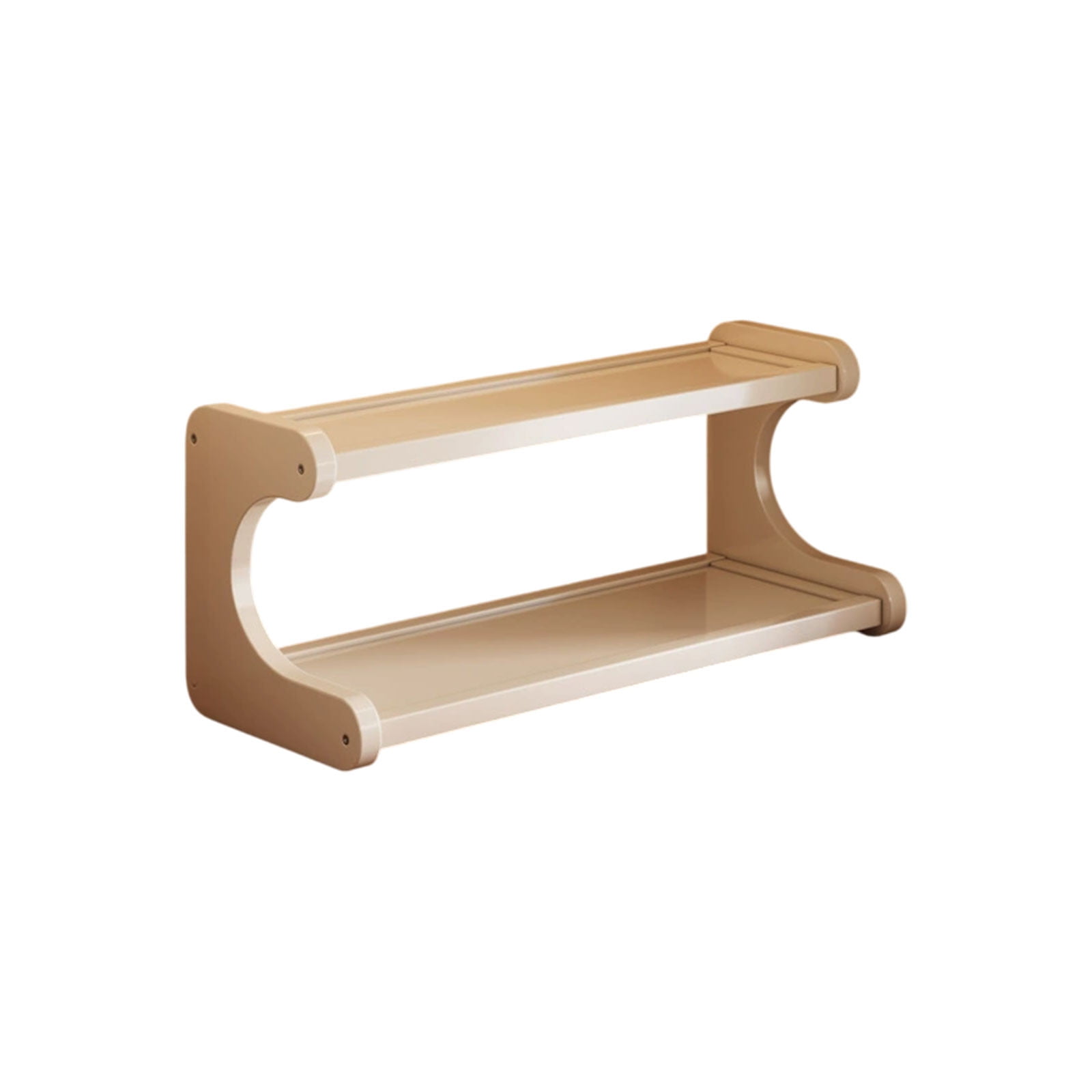 YFTDEF Wooden Mug Rack, 11.8Inch 2-Tier Display Shelf for Desktop Cup ...