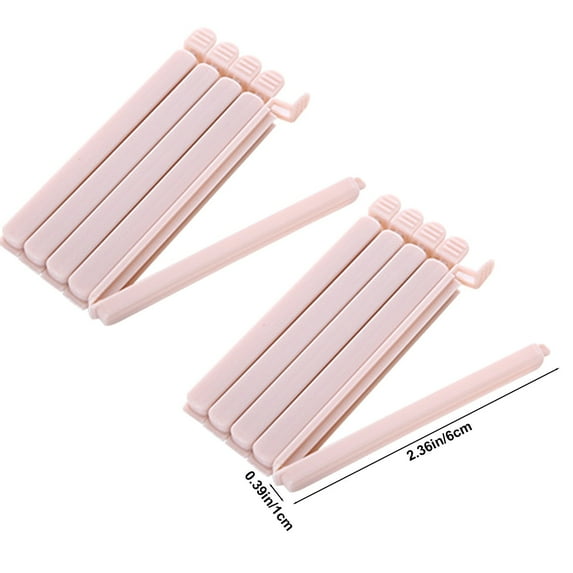 YFTDEY 10-Pack Sealing Clips, Food-Safe Plastic, Airtight Closure, Easy ...