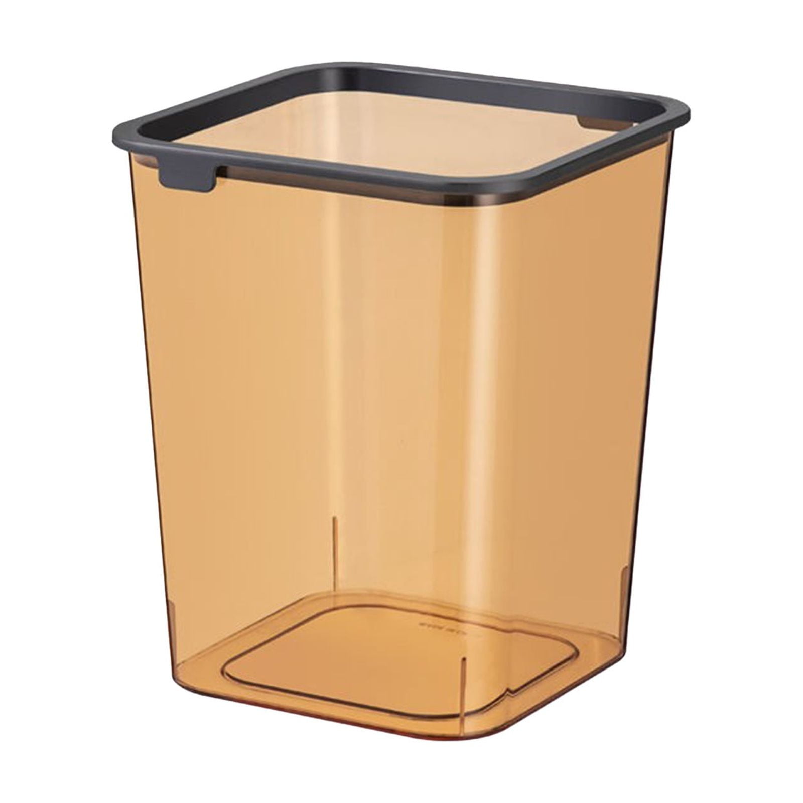 YFTDEY 405.76oz Square Trash Can, Clear Home Waste Bin, Transparent ...