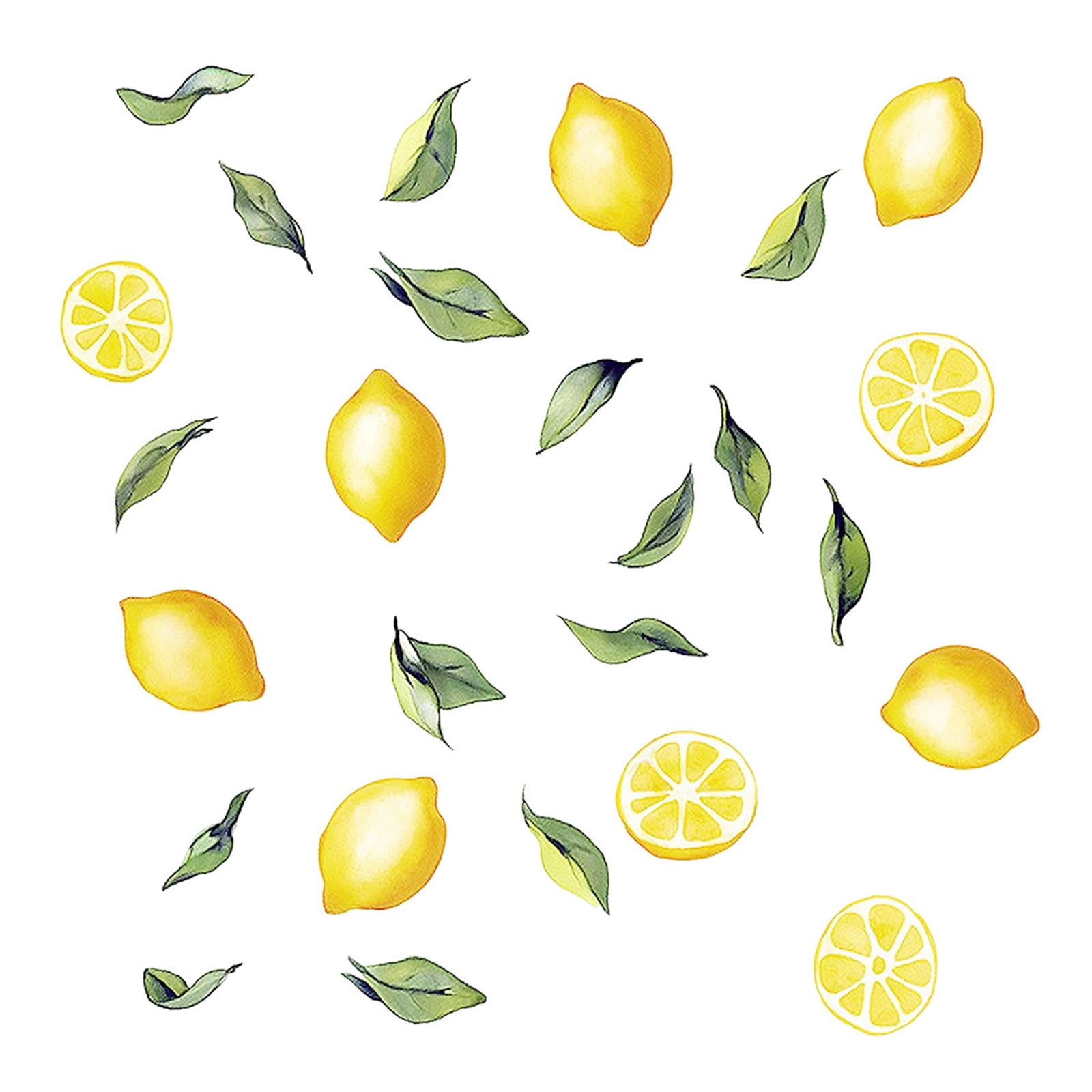 YFTDEY Lemon Wall Decal Stickers, Self-Adhesive PVC, Kitchen Decor ...