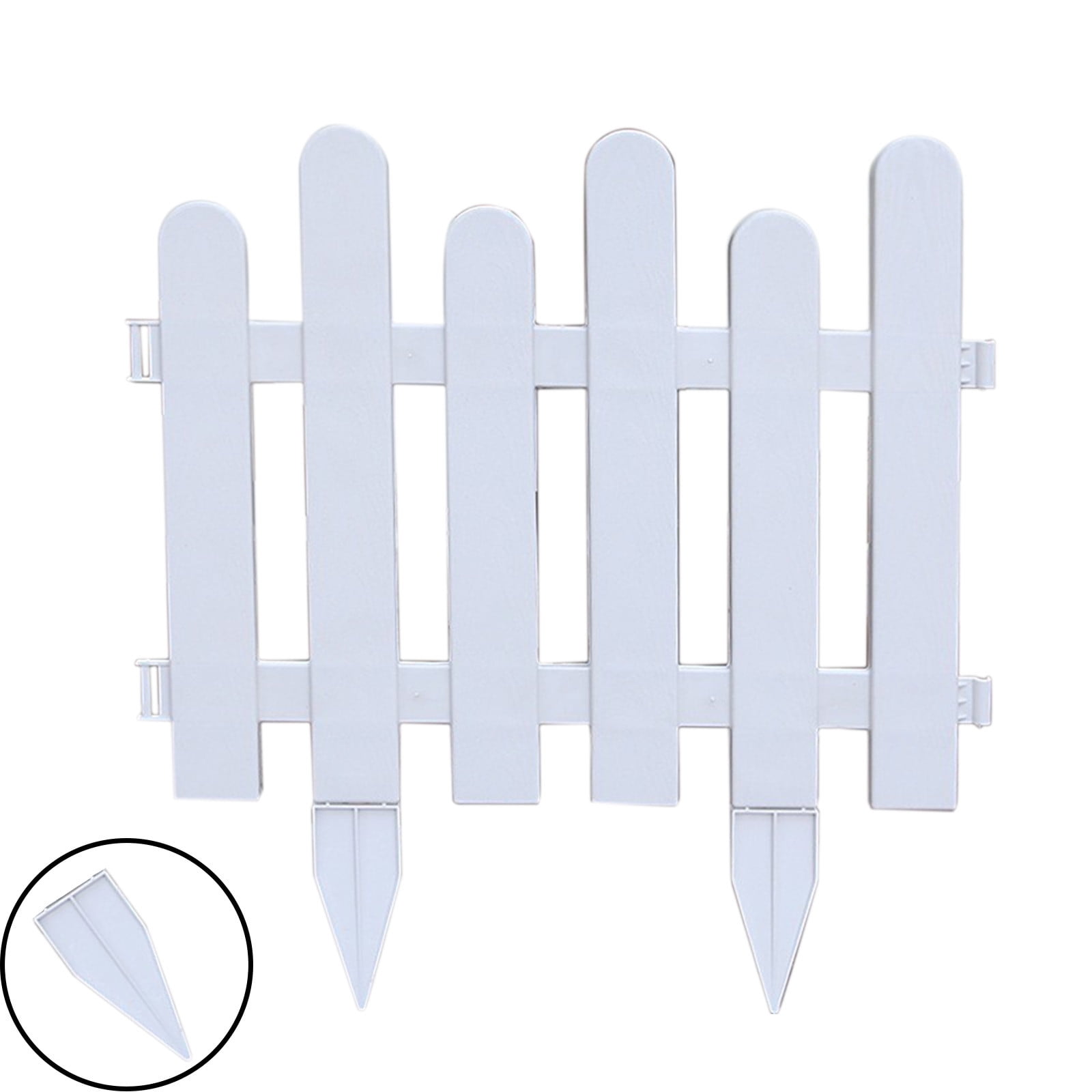 YFTDEY PVC Garden Fence, Decorative White Picket Fence, Outdoor Safety ...