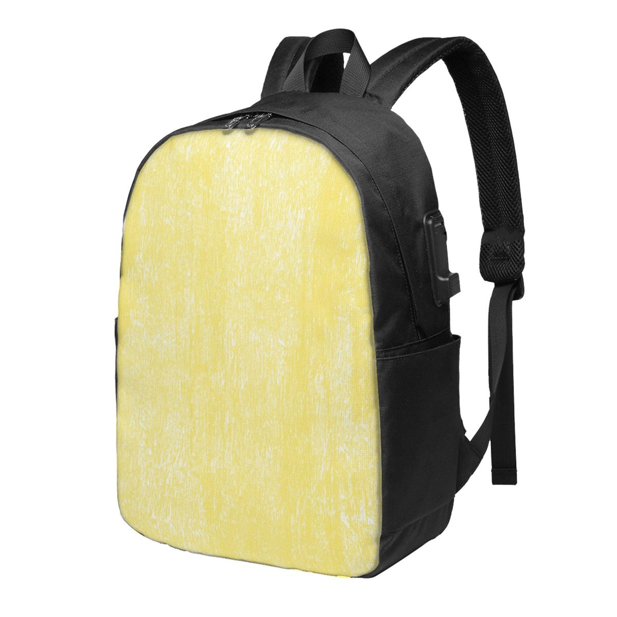 YFYANG 17" Laptop Backpack, Yellow Wood Texture Fashion Travel Work ...