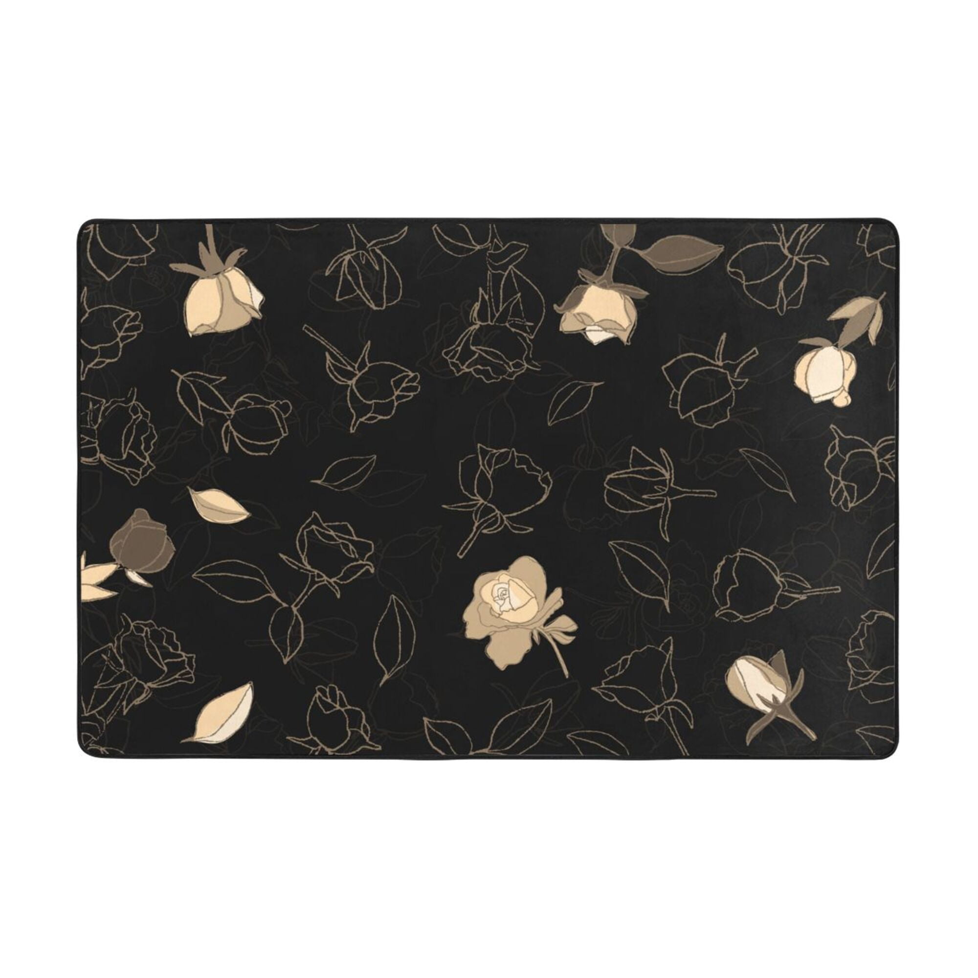 YFYANG 36"x24" Non-Slip Flannel Carpet Doormat, Living Room Bedroom ...