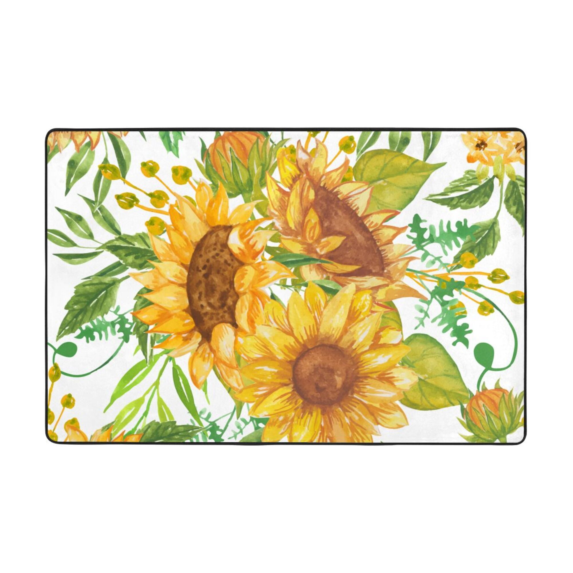 YFYANG 36"x24" Non-Slip Flannel Carpet Doormat, Living Room Bedroom ...