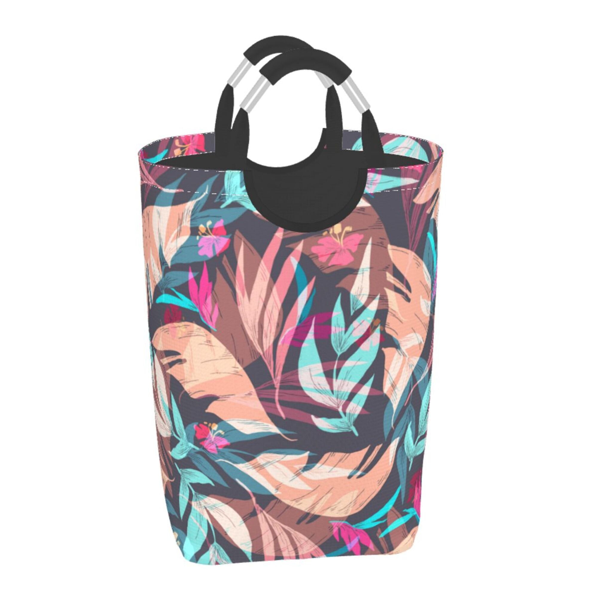 YFYANG 50L Foldable Laundry Hamper, Waterproof Oxford Fabric Vintage ...