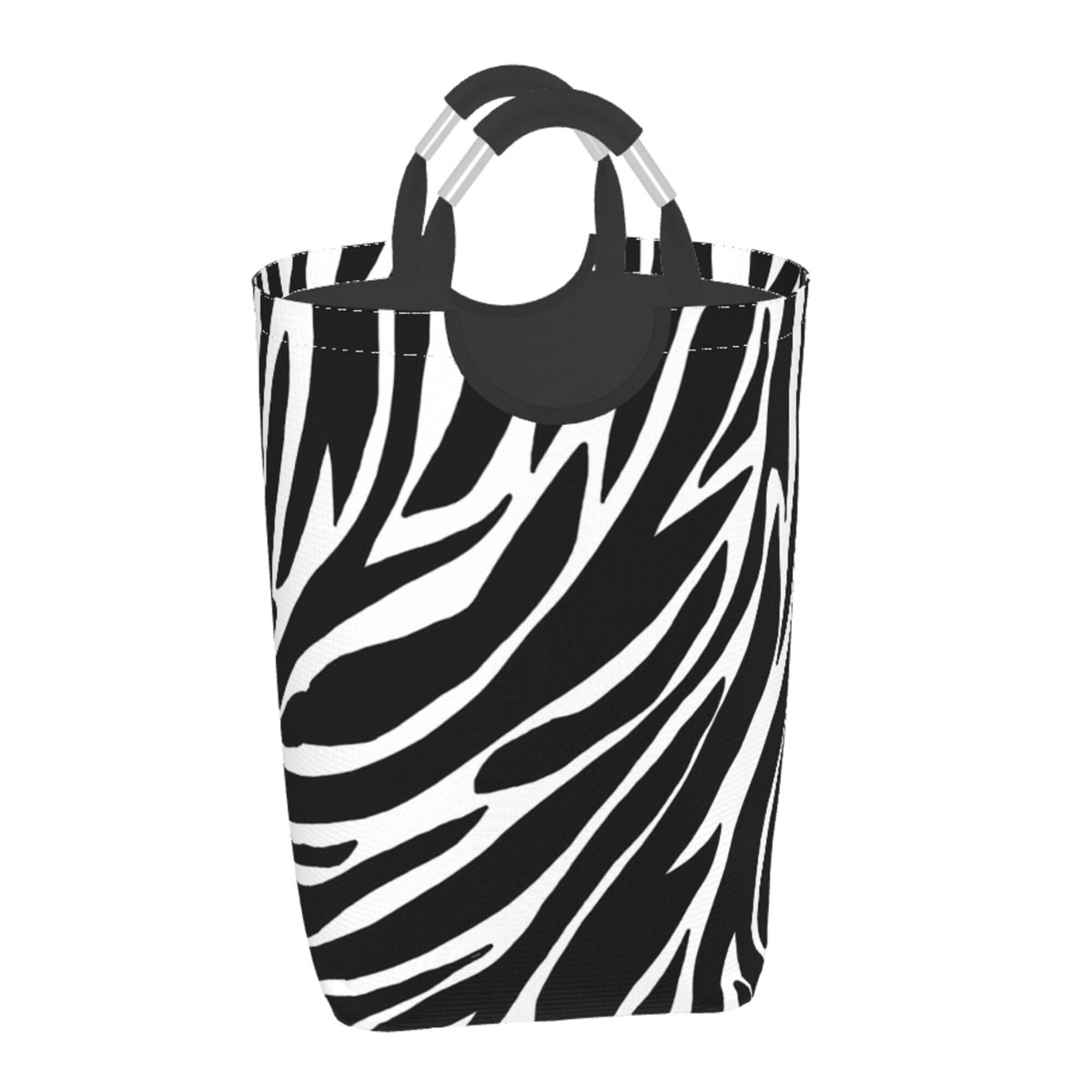 YFYANG 50L Foldable Laundry Hamper, Waterproof Oxford Fabric Zebra ...